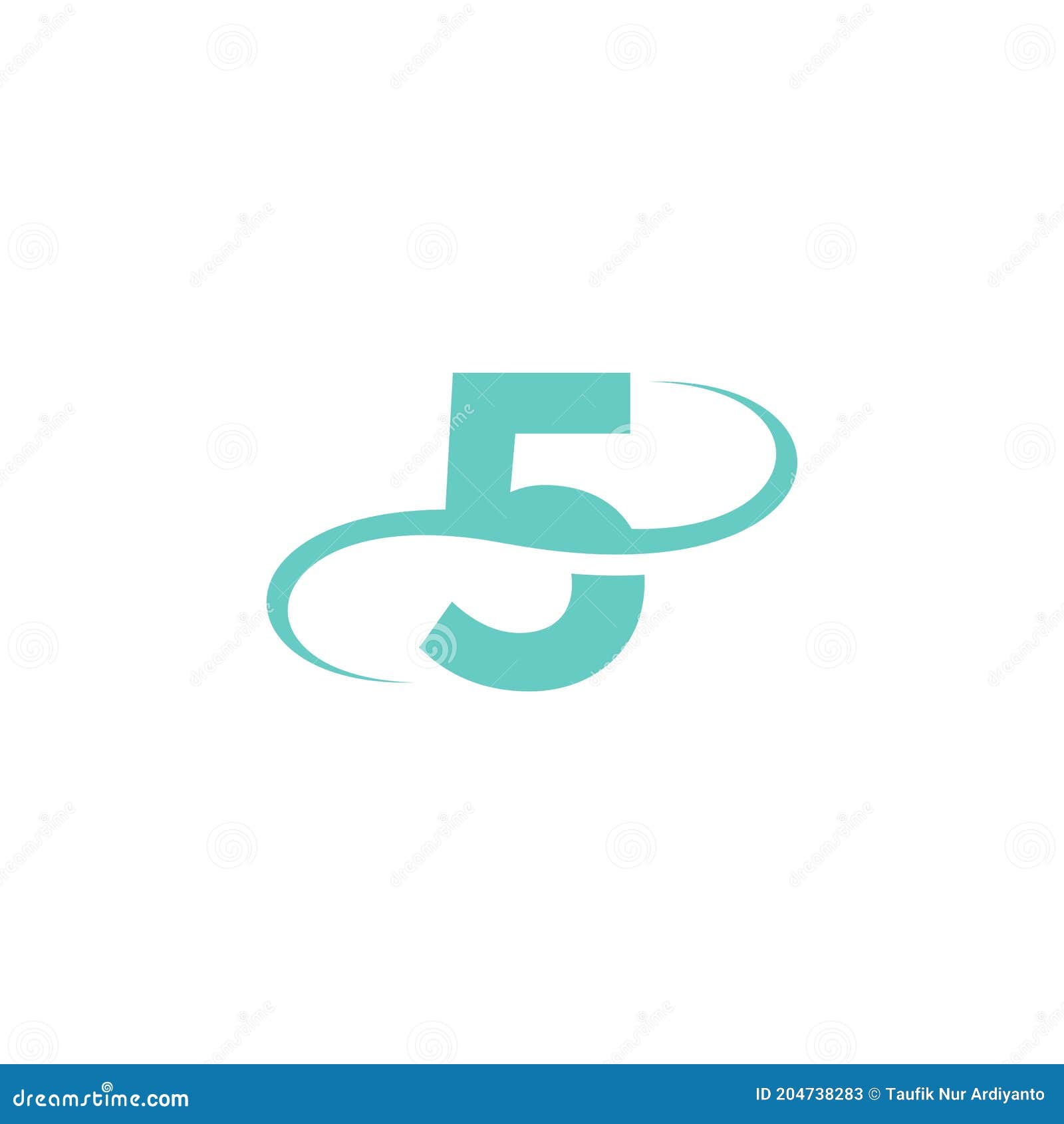 Number 5 Logo Icon Design Vector Stock Vector - Illustration of element ...