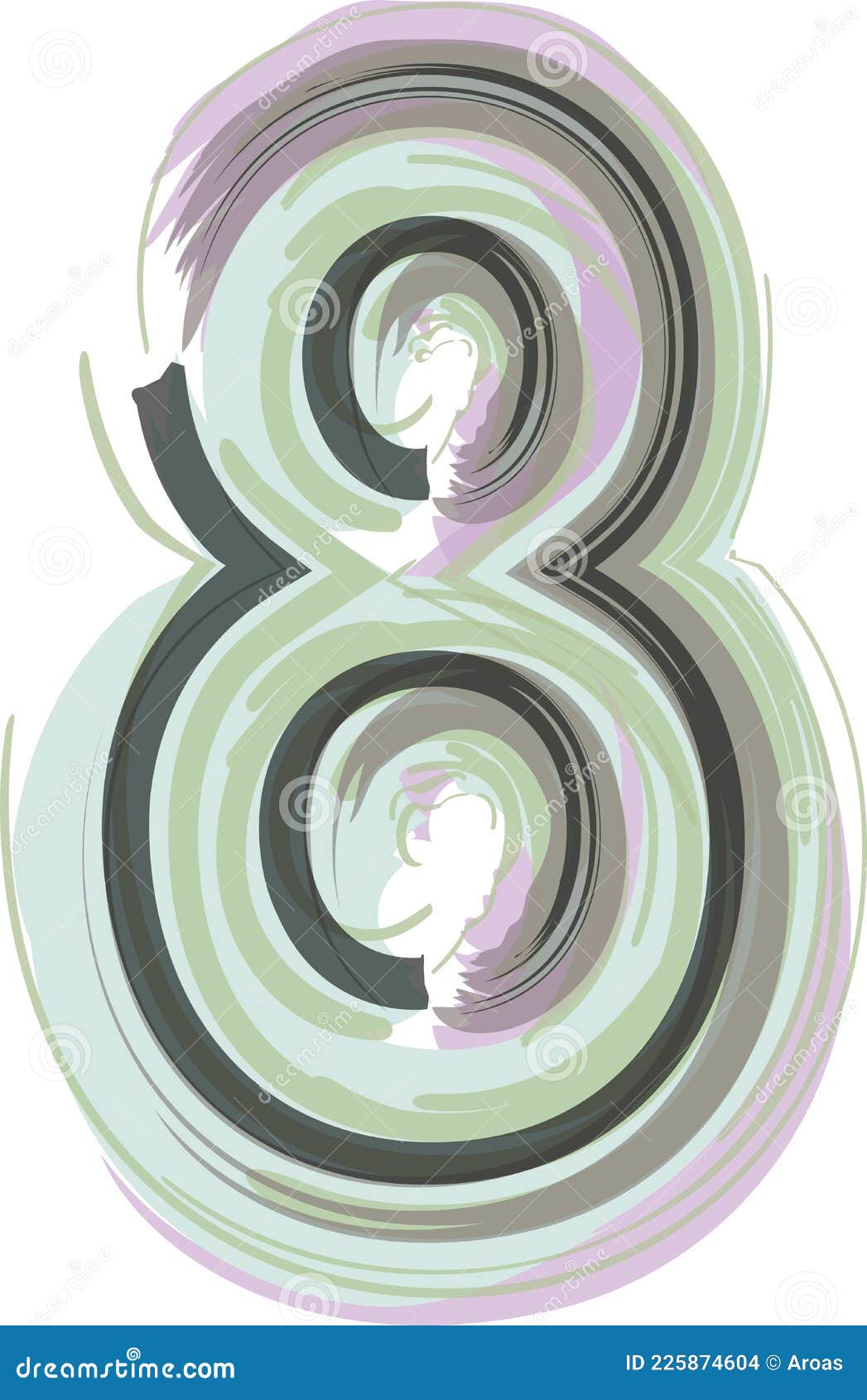 Number 8 - Logo Icon Design Stock Vector - Illustration of isolated ...