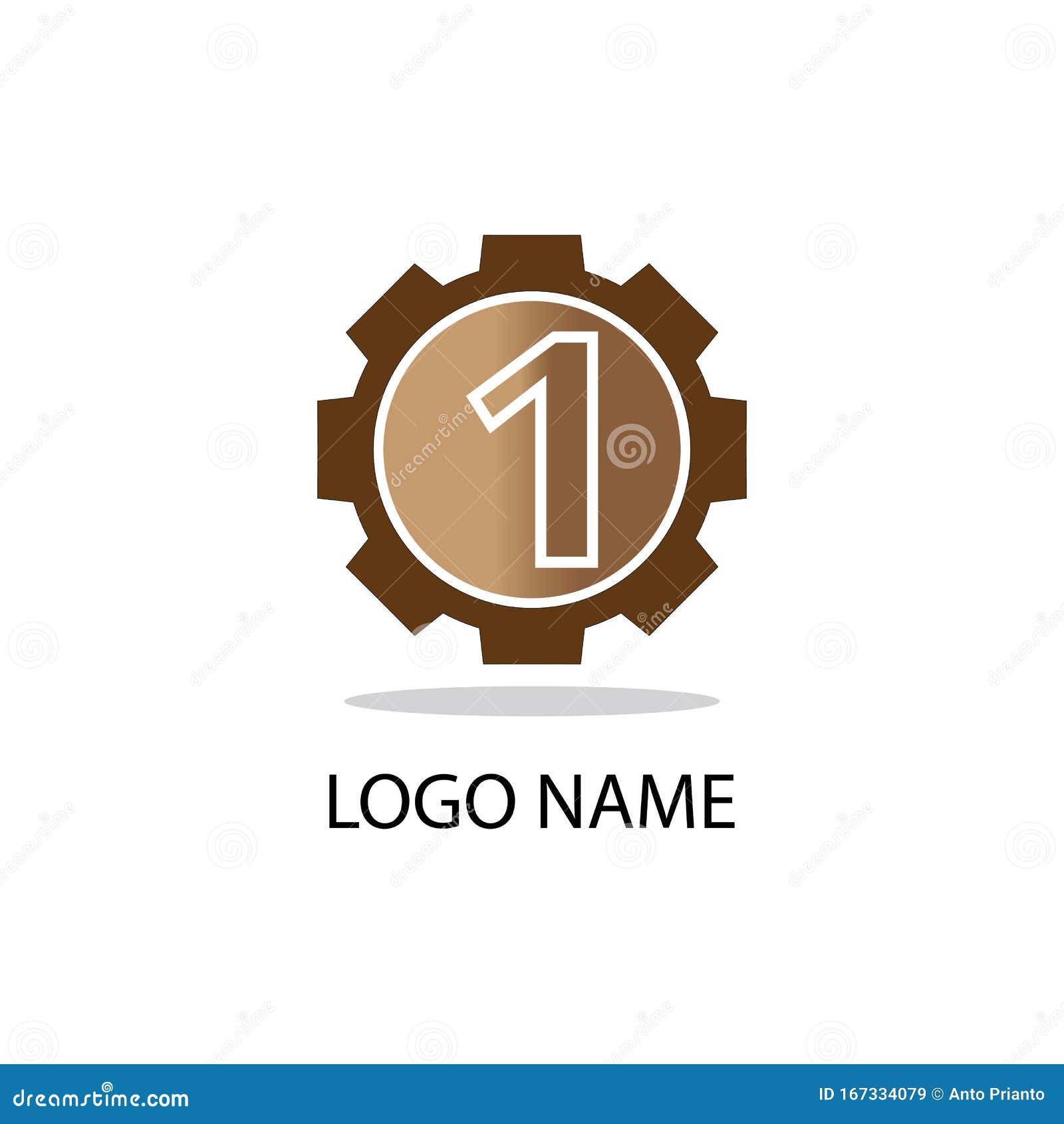 1 Number Logo Symbol Design Illustration Stock Vector - Illustration of ...