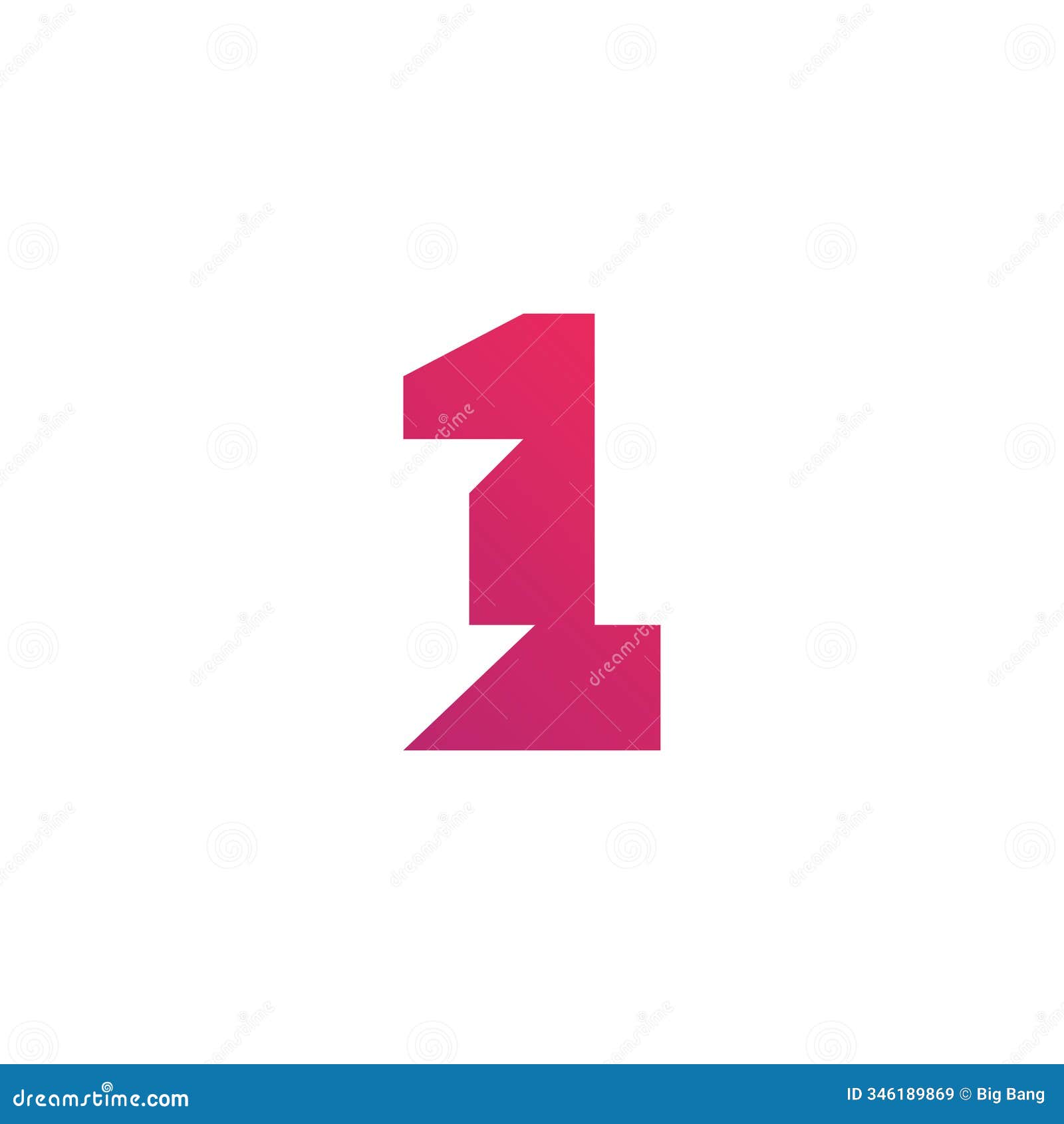 Number 1 Logo Symbol Design Template Stock Vector - Illustration of ...