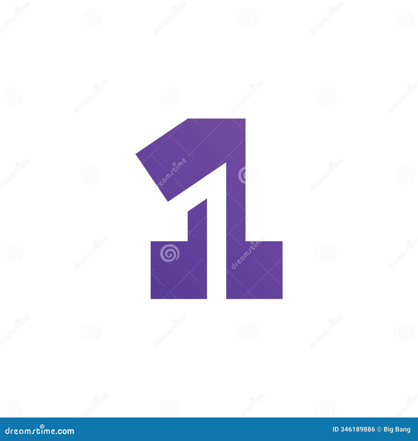 Number 1 Logo Symbol Design Template Stock Vector - Illustration of ...