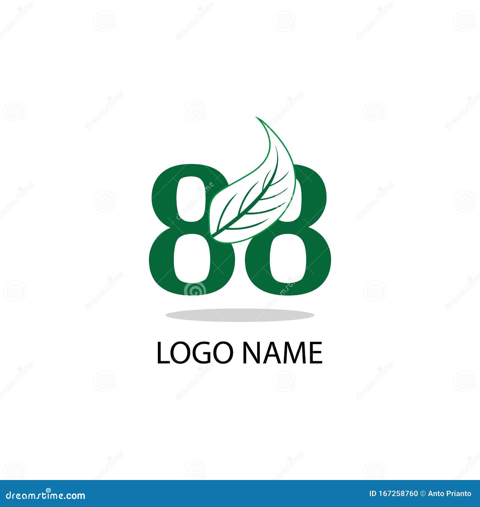 88 Number Logo Symbol Illustration Design Stock Vector - Illustration ...
