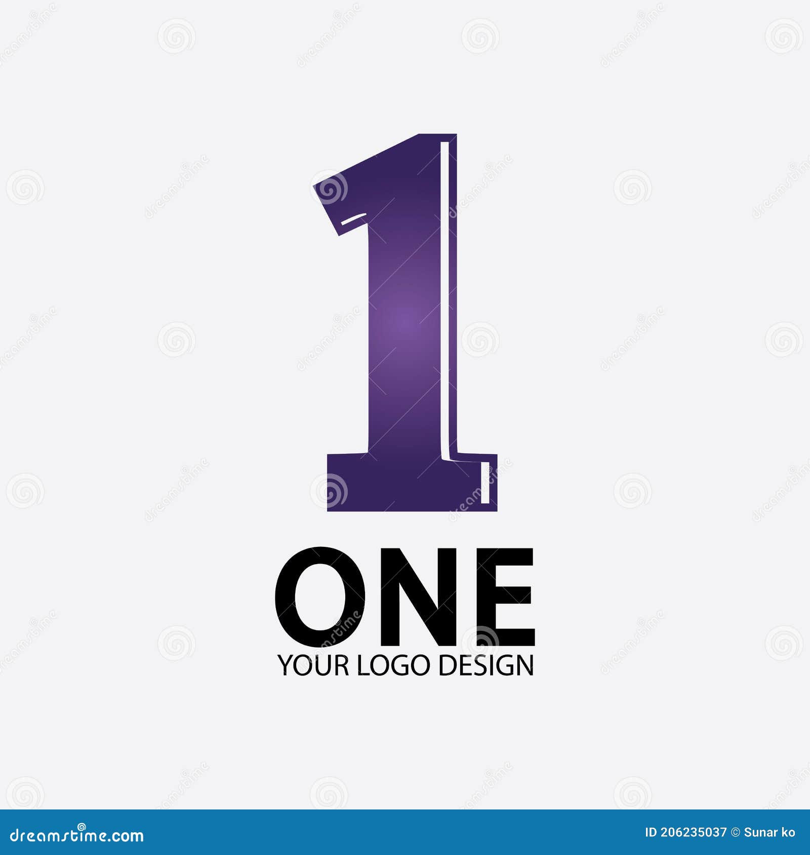 Number 1 Logo Vector Icon Design Template Stock Vector - Illustration ...