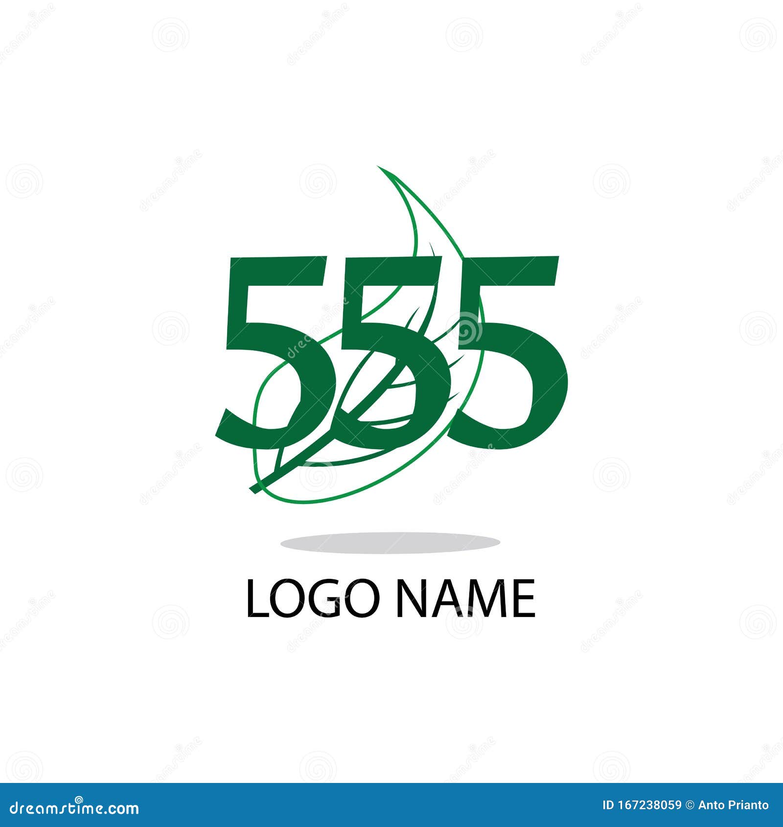 555 Number Logo Vector Illustration Icon Stock Vector - Illustration of ...