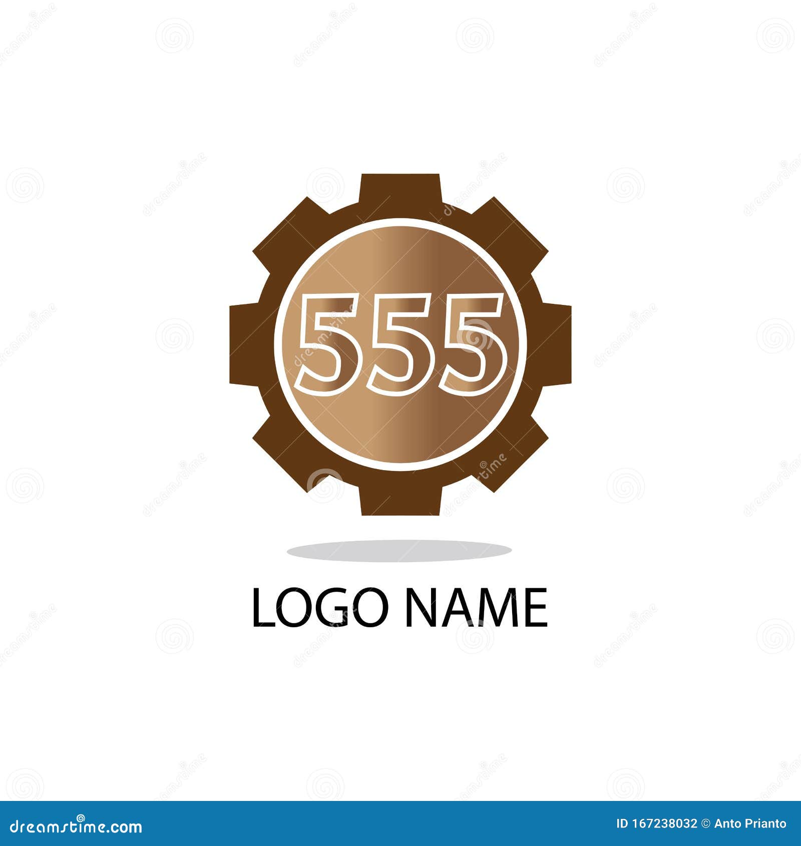 555 Number Logo Vector Illustration Icon Stock Vector - Illustration of ...