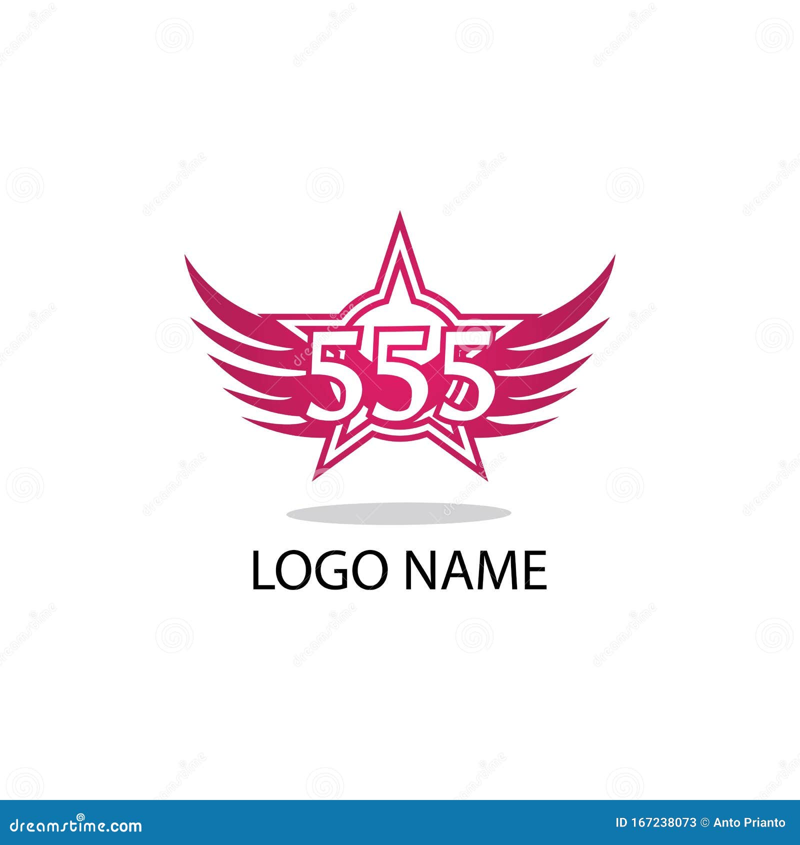 555 Number Logo Vector Illustration Icon Stock Vector - Illustration of ...
