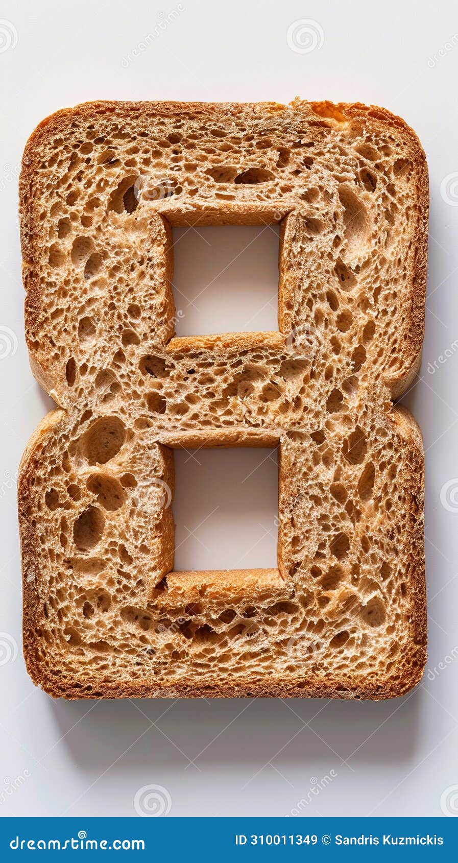Number 8 Made of Bread. Generative AI Stock Illustration - Illustration ...