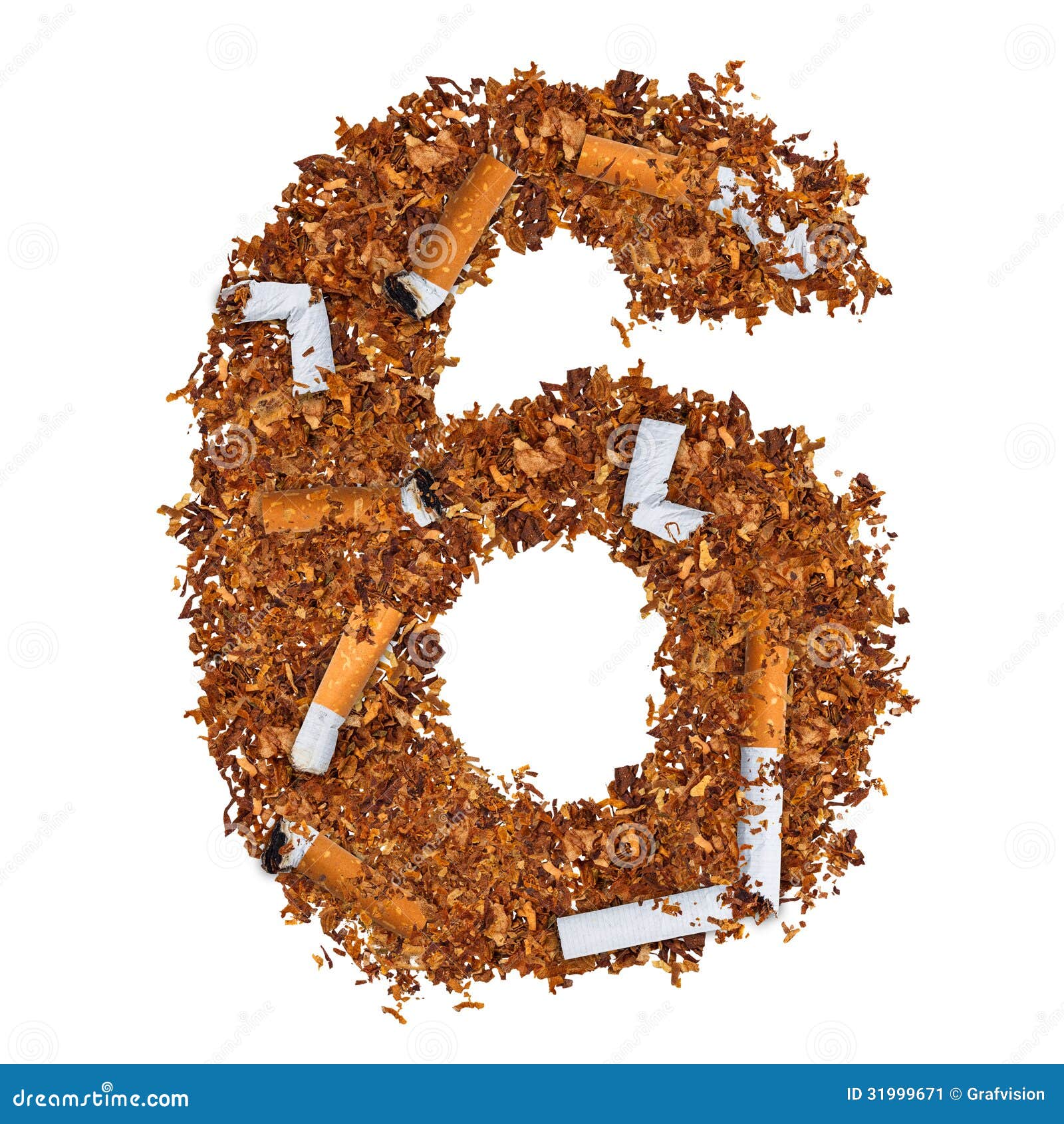 Number 6 stock image. Image of close, dried, brown, tobacco - 31999671