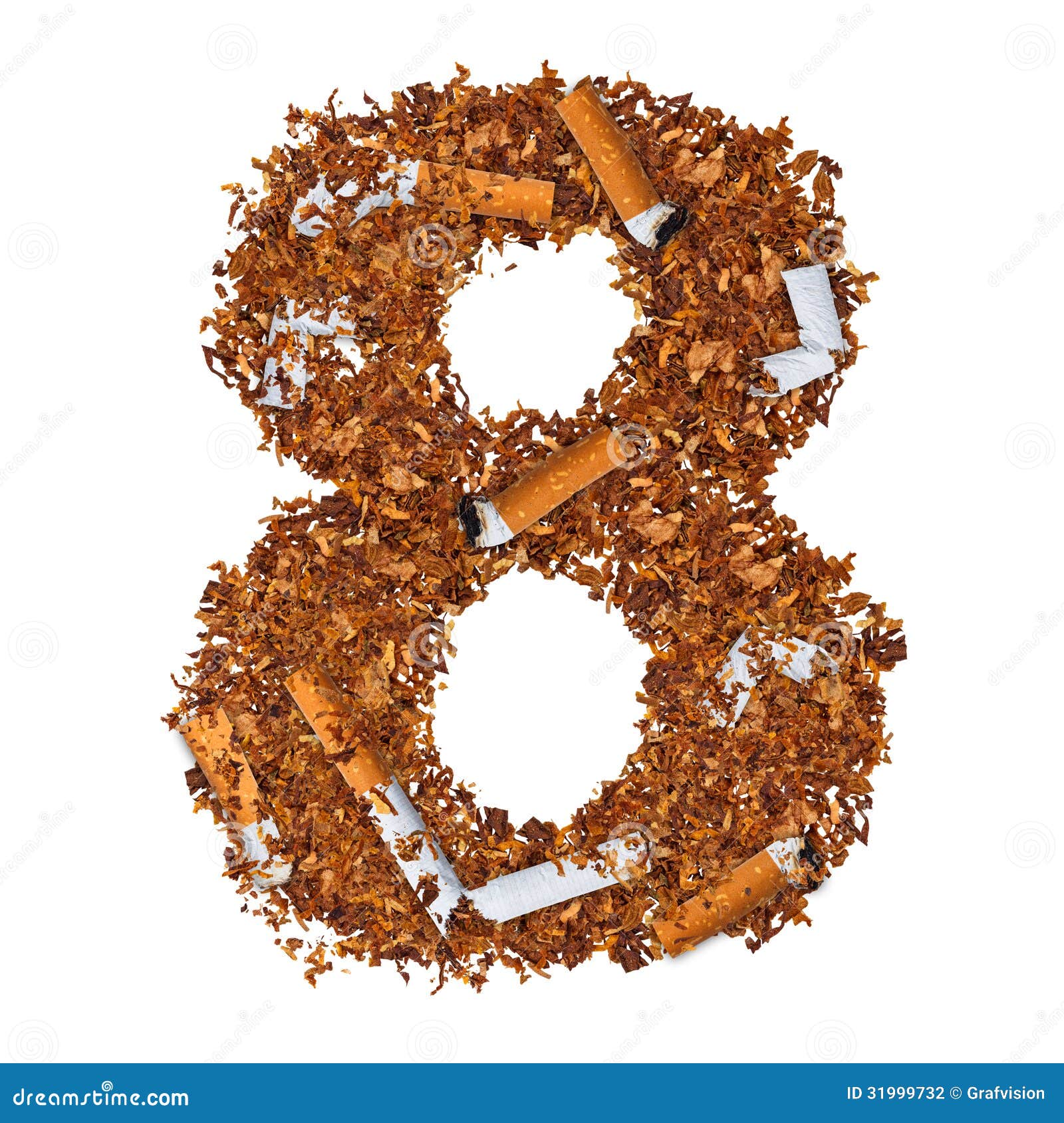 Number 8 stock photo. Image of addiction, type, brown - 31999732