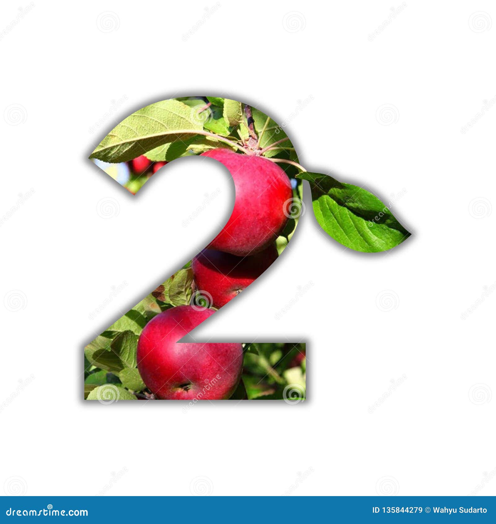 Number 2 Made of Fresh Fruit Stock Image - Image of letter, juicy ...