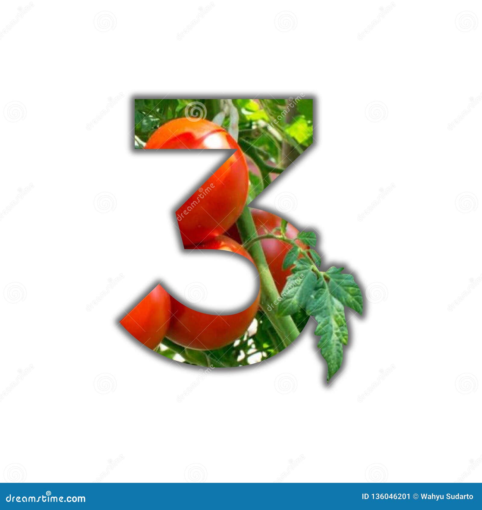 Number 3 Made of Fresh Fruit. 3 Lettering Stock Image - Image of apple ...