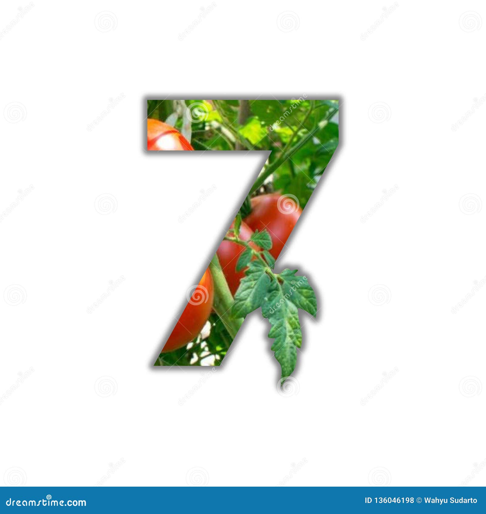 Number 7 Made of Fresh Fruit. 7 Lettering Stock Photo - Image of fruit ...