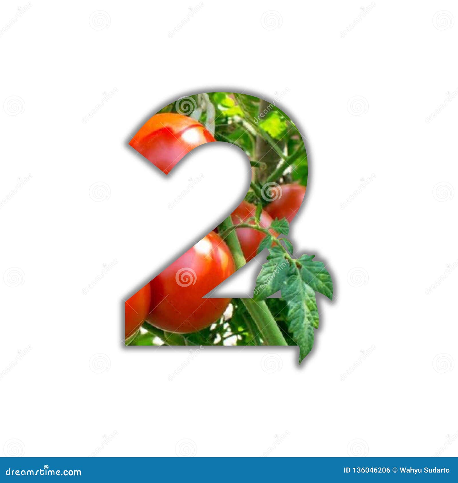 Number 2 Made of Fresh Fruit. 2 Lettering Stock Photo - Image of color ...