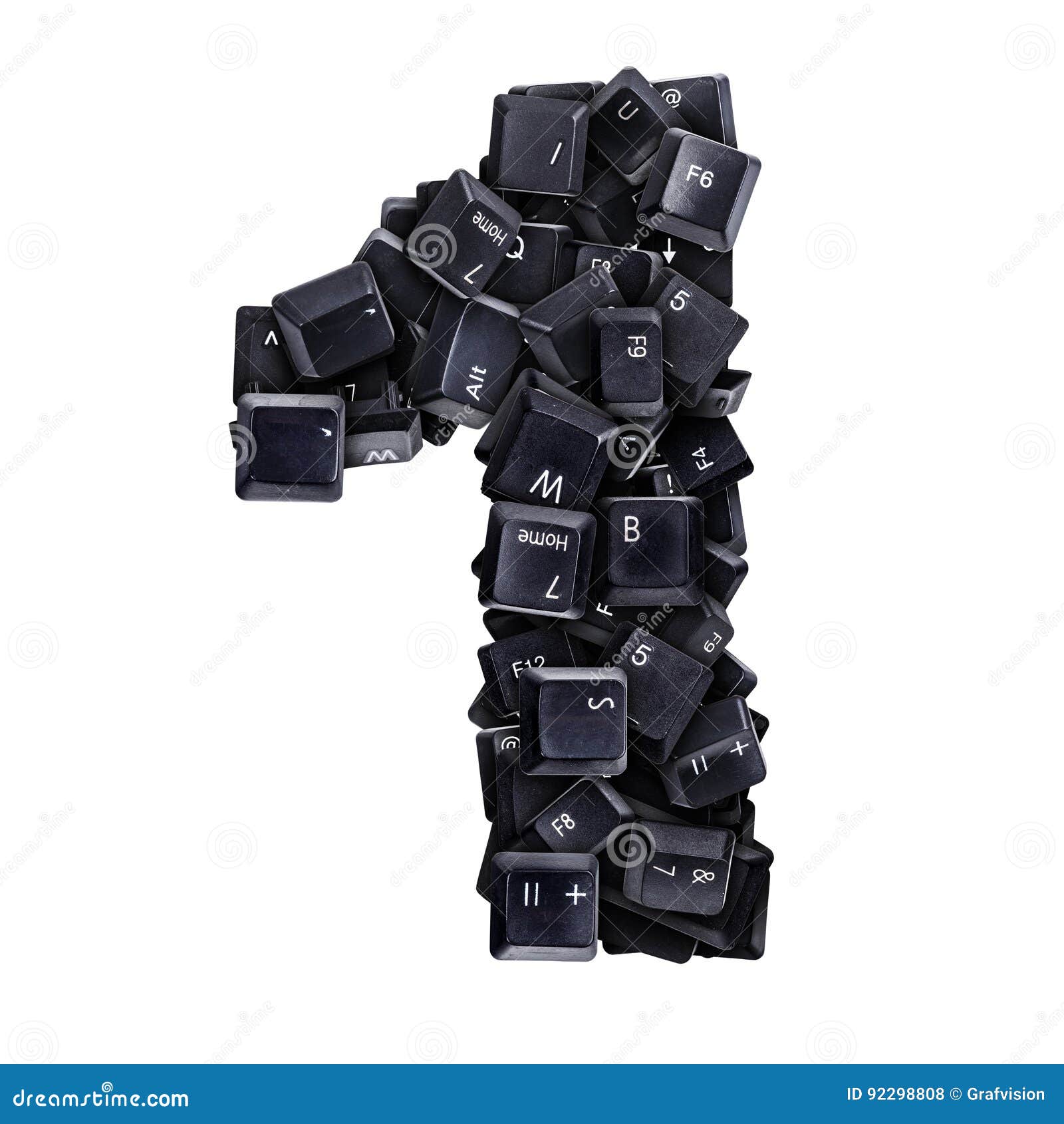 Number 3 Key On Keyboard Icon. Linear Vector Illustration From Computer ...