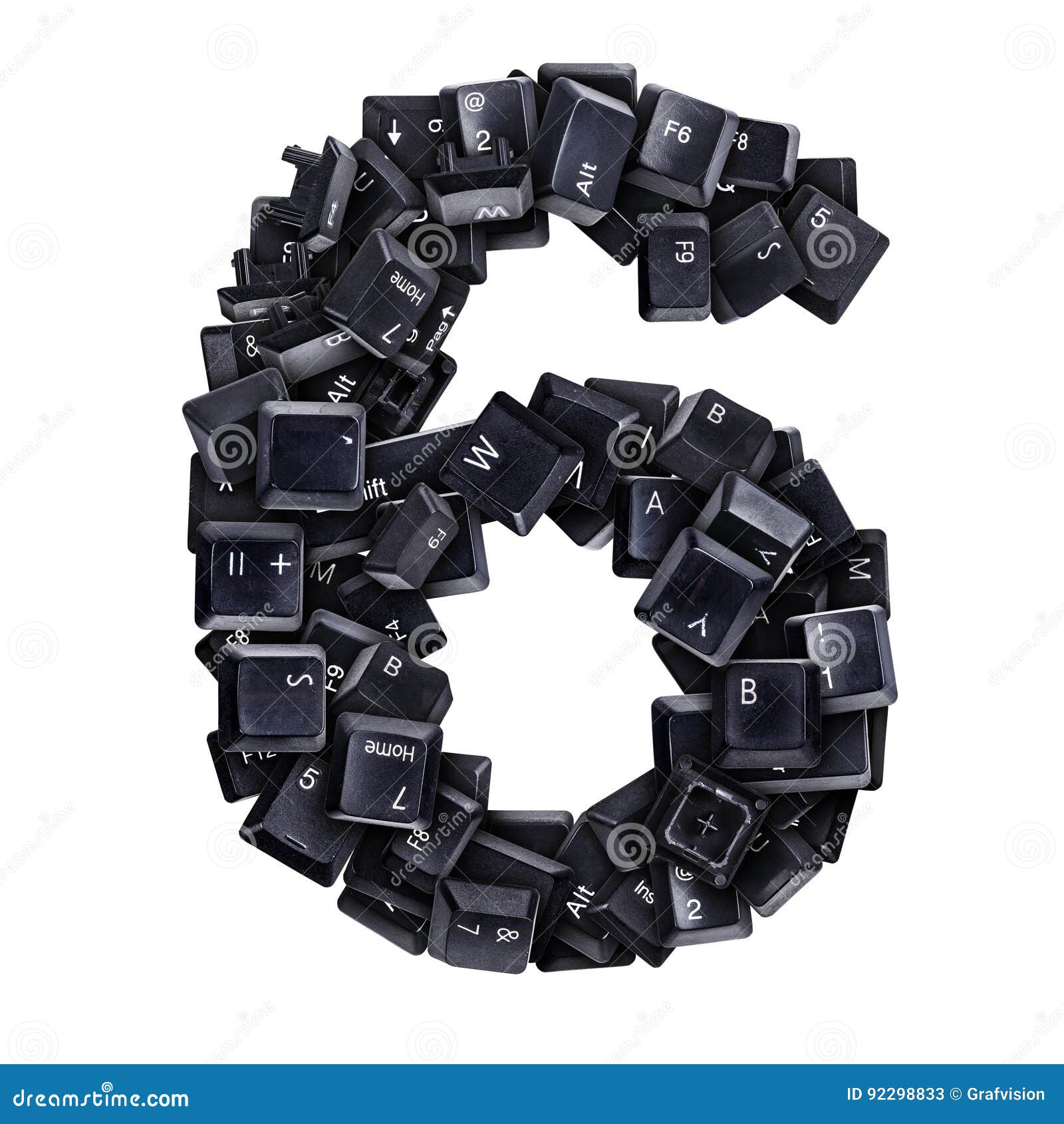 Number 3 Key On Keyboard Icon. Linear Vector Illustration From Computer ...