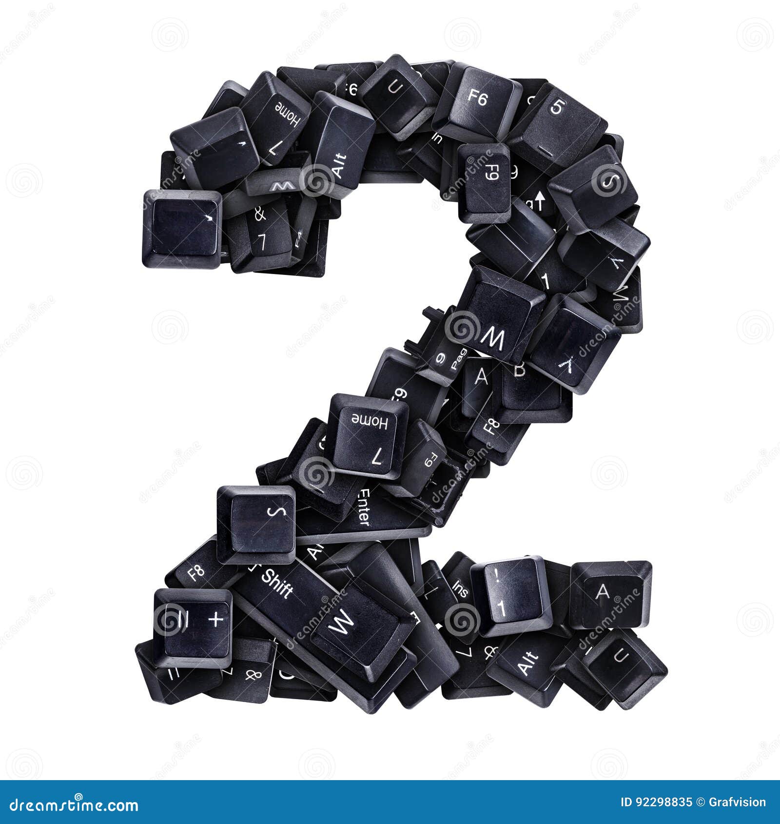 Number 3 Key On Keyboard Icon. Linear Vector Illustration From Computer ...