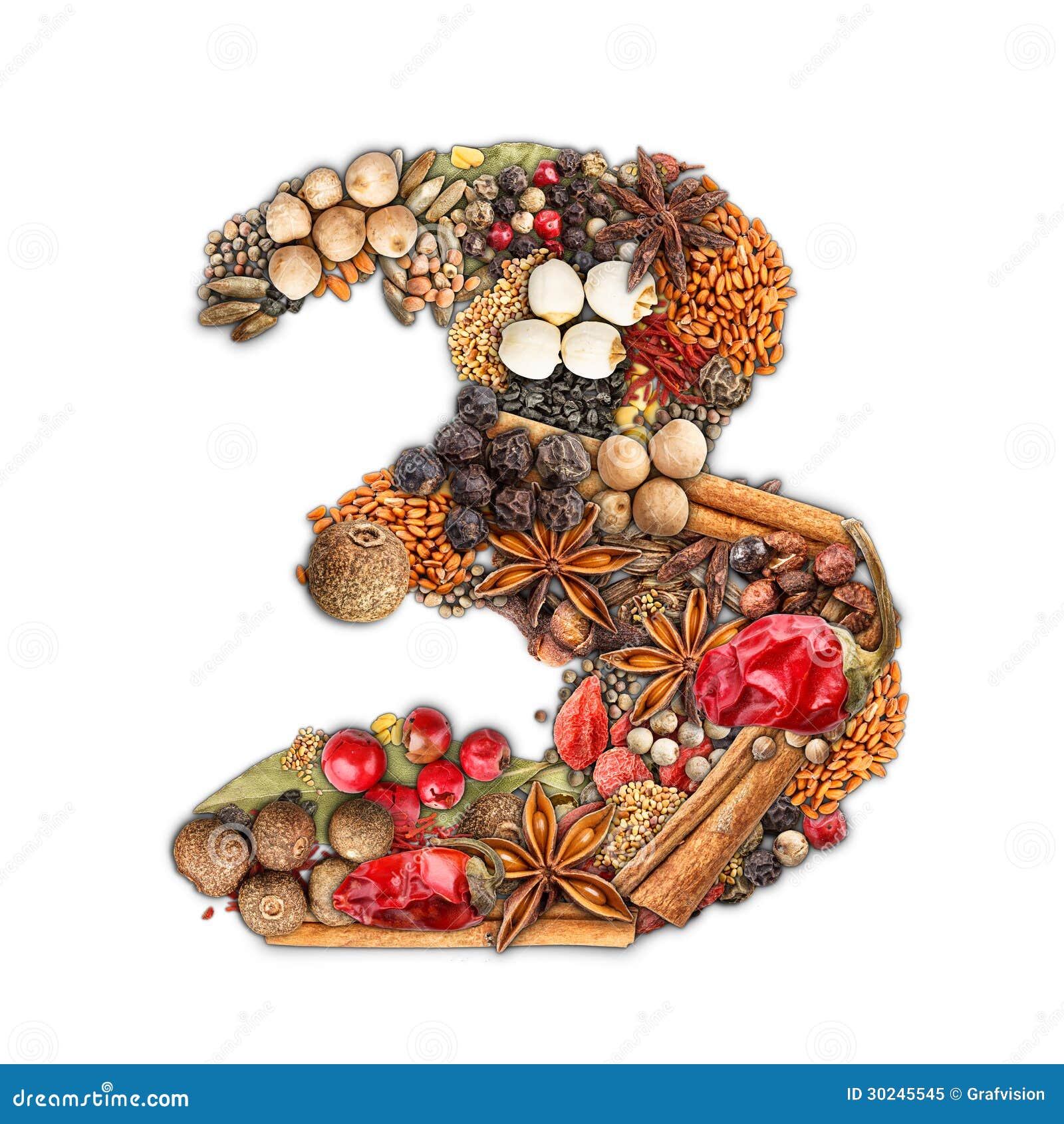 Spices number stock image. Image of food, anise, lotus - 30245545