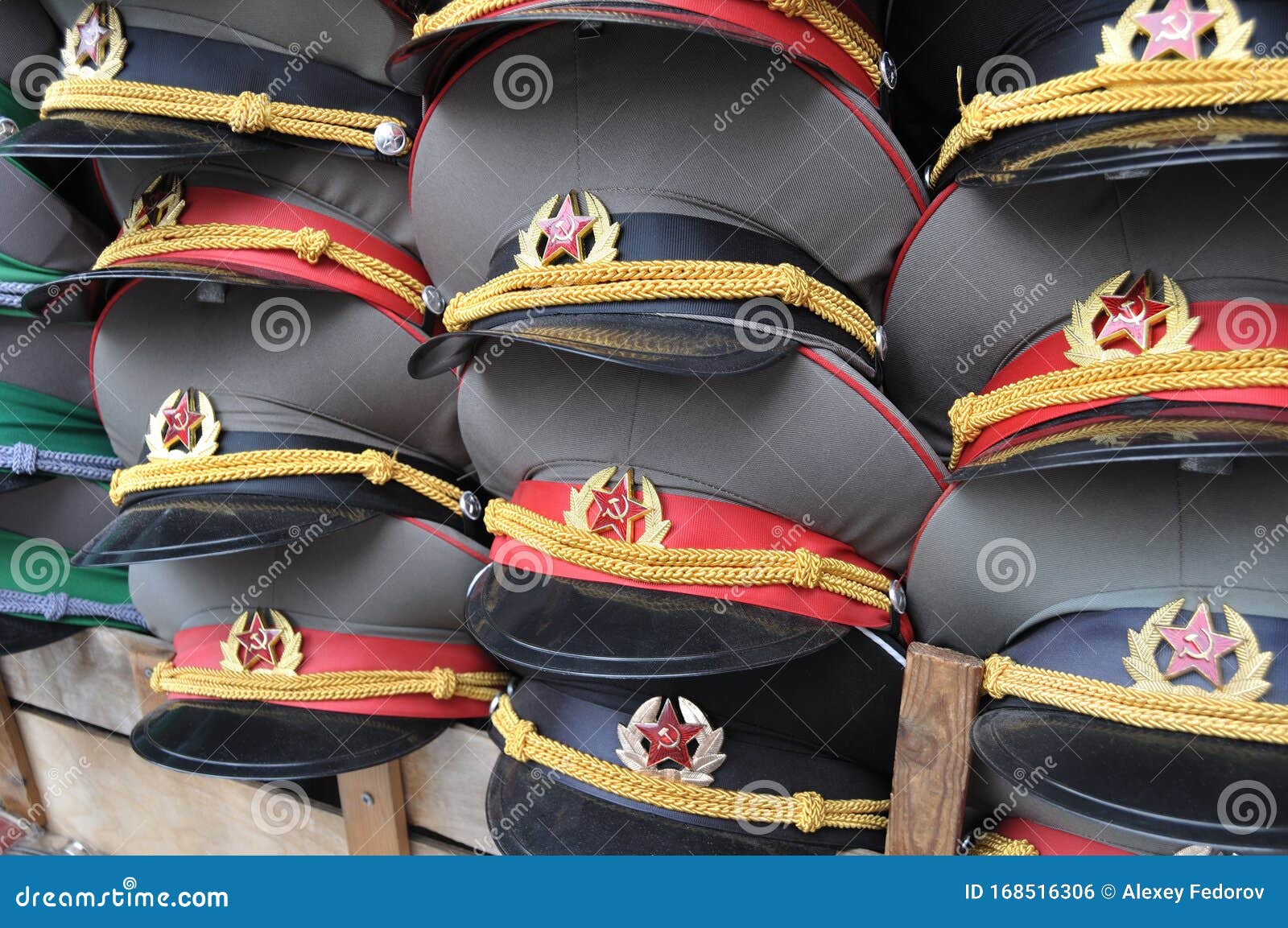 Military hats stock photo. Image of russia, russian - 168516306
