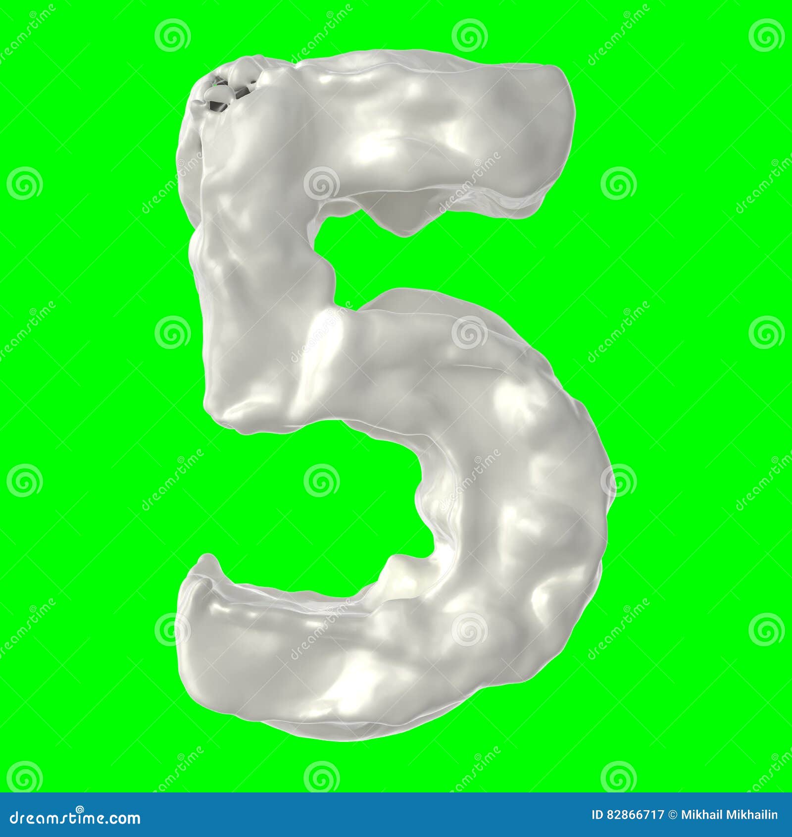 Number 5 milk stock illustration. Illustration of water - 82866717