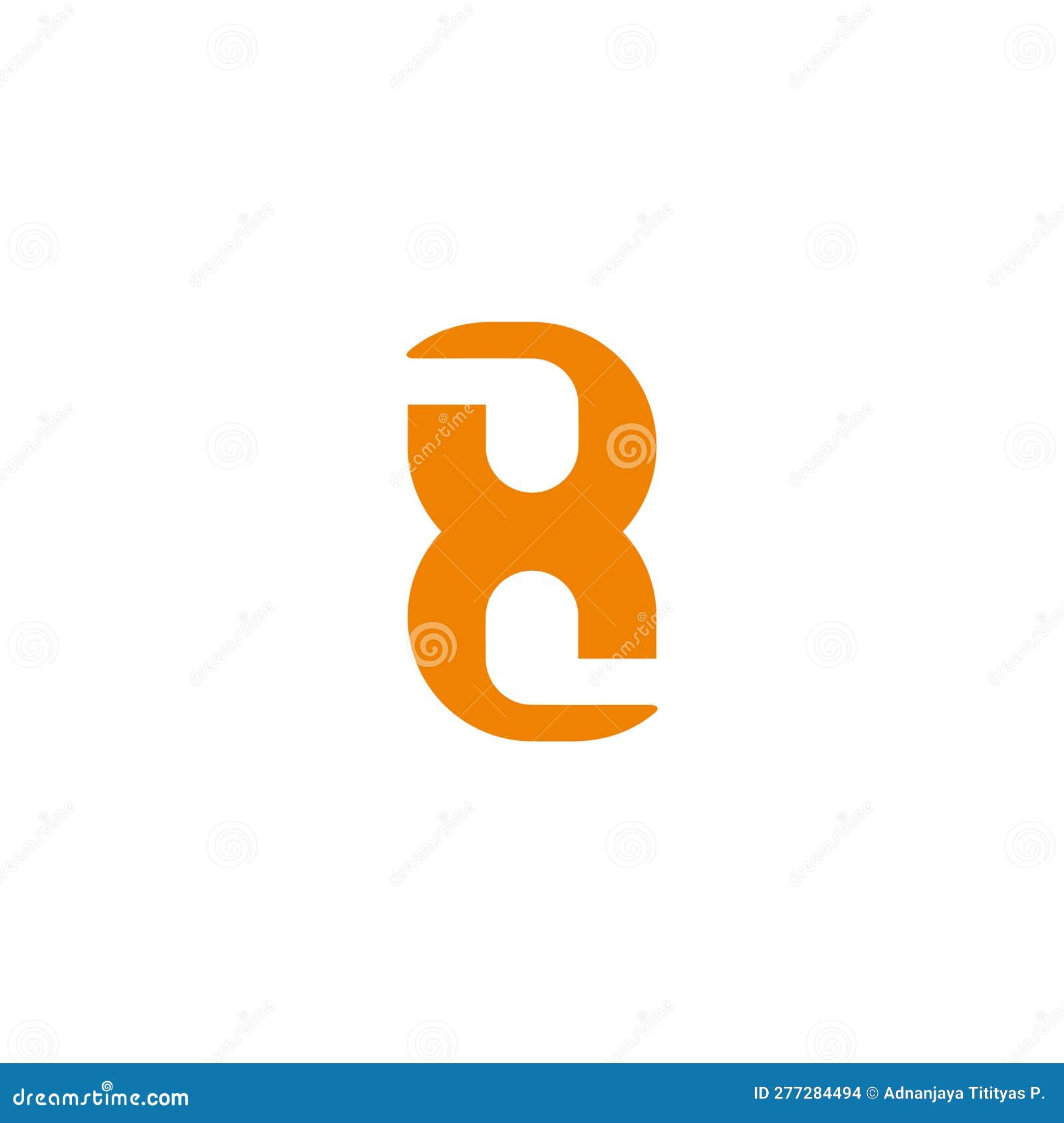 Number 8 Motion Ambigram Simple Logo Vector Stock Vector - Illustration ...