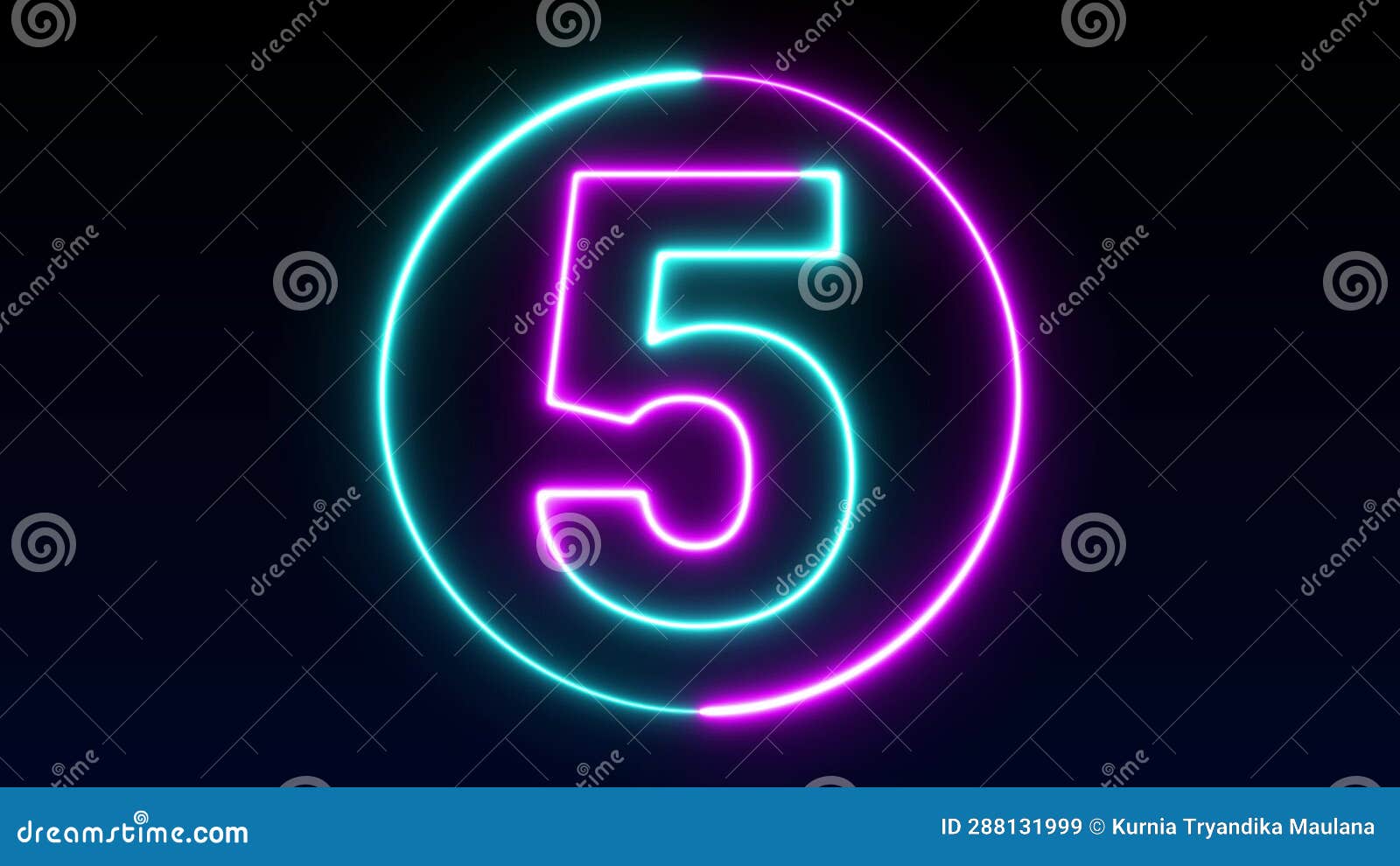 Number Neon Number Display Animation 12345678910 Neon Style Animation ...
