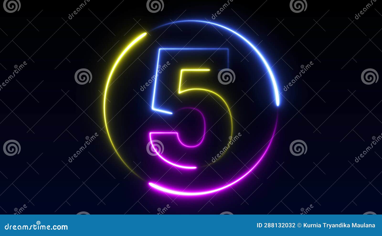 Number Neon Number Display Animation 12345678910 Neon Style Animation ...
