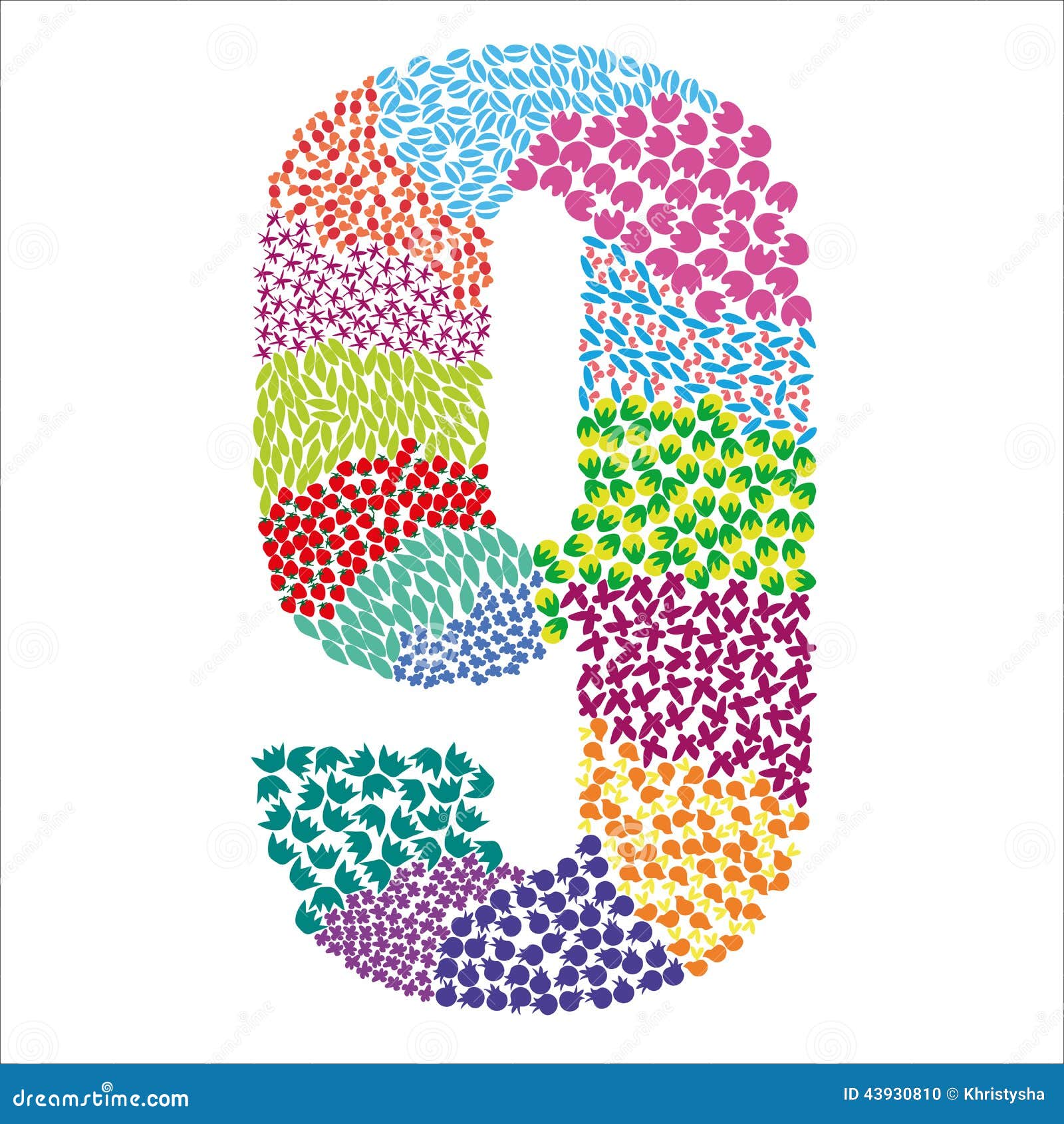 Number nine stock illustration. Illustration of nine - 43930810