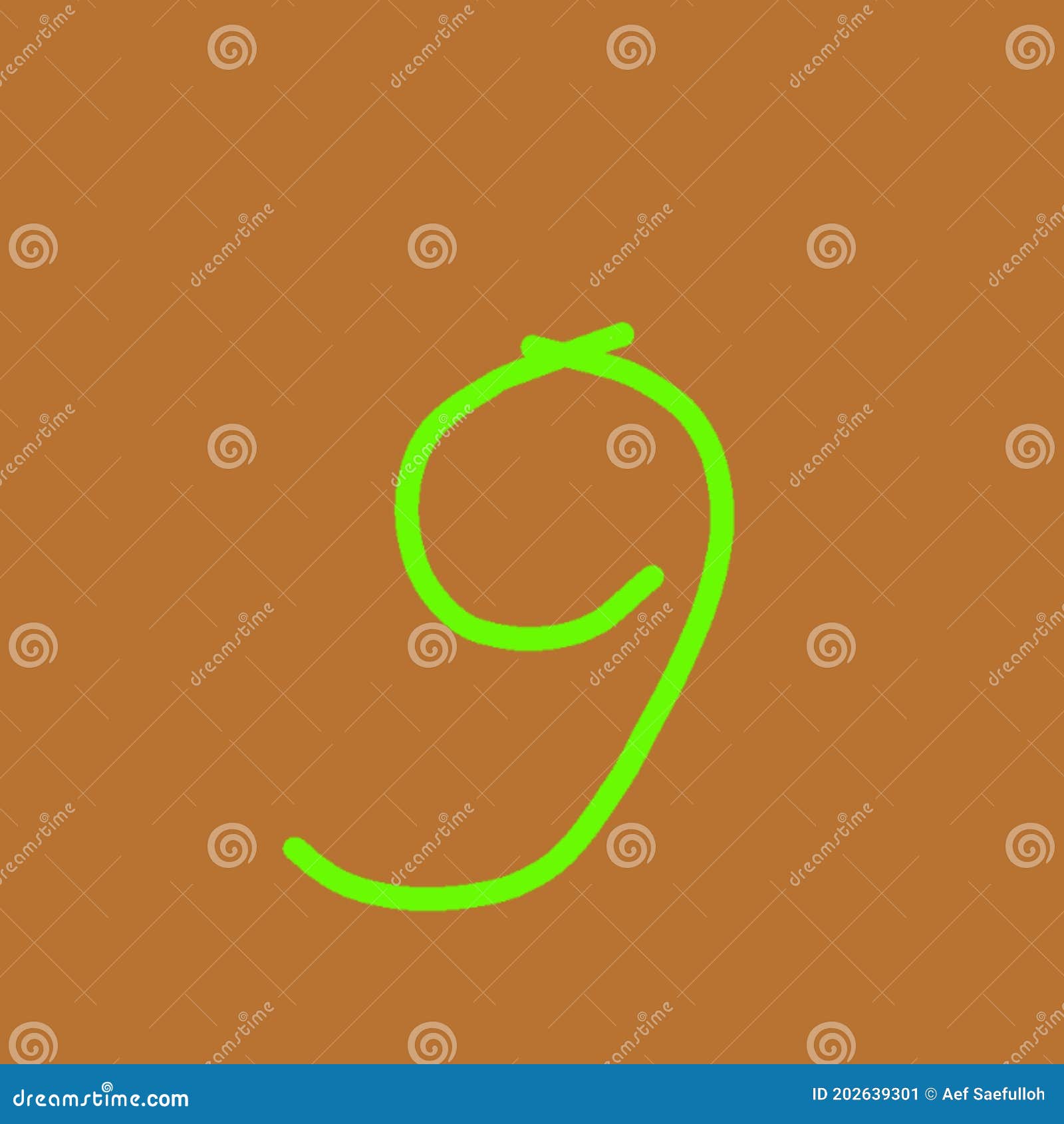 Number nine animasi stock illustration. Illustration of circle - 202639301