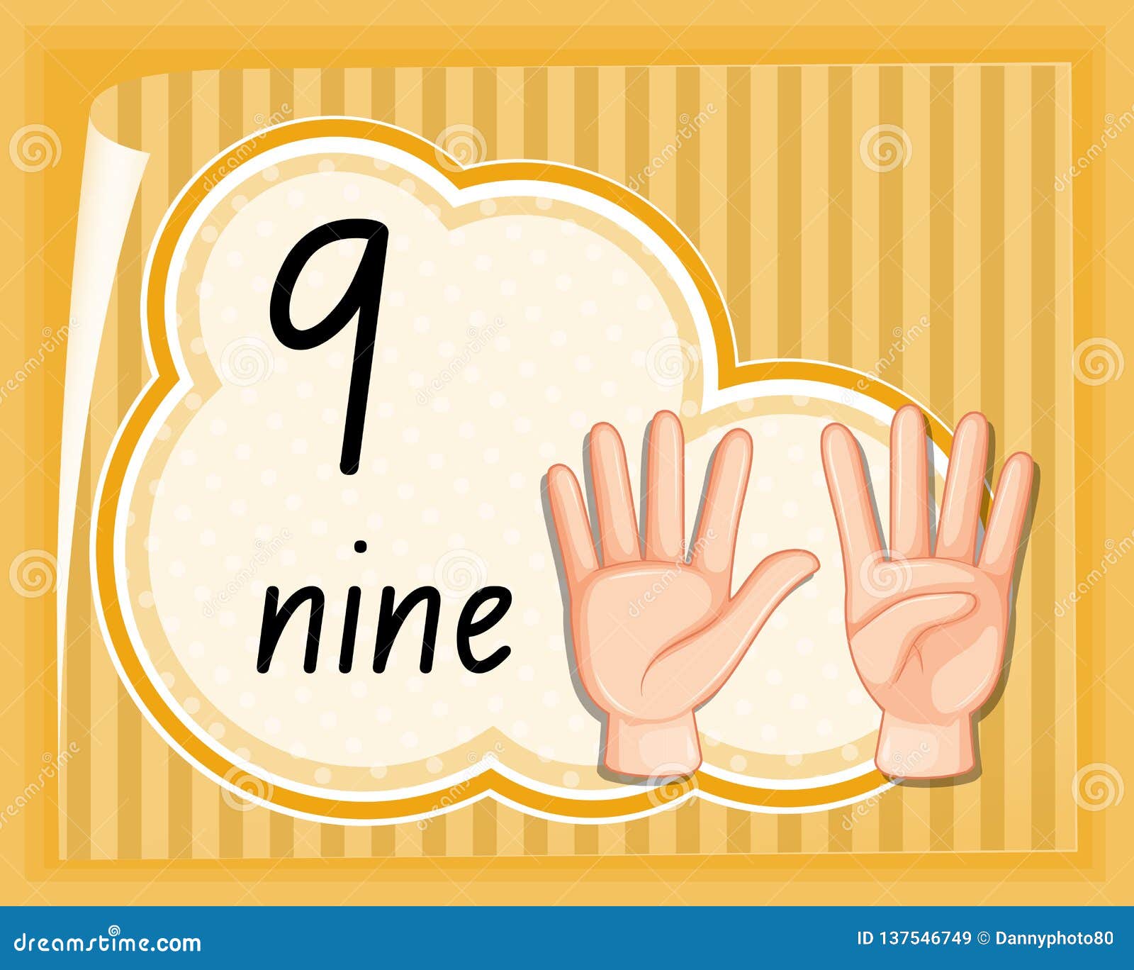 Set Of Nine Hand Draw Elements For Design. Cartoon Vector ...