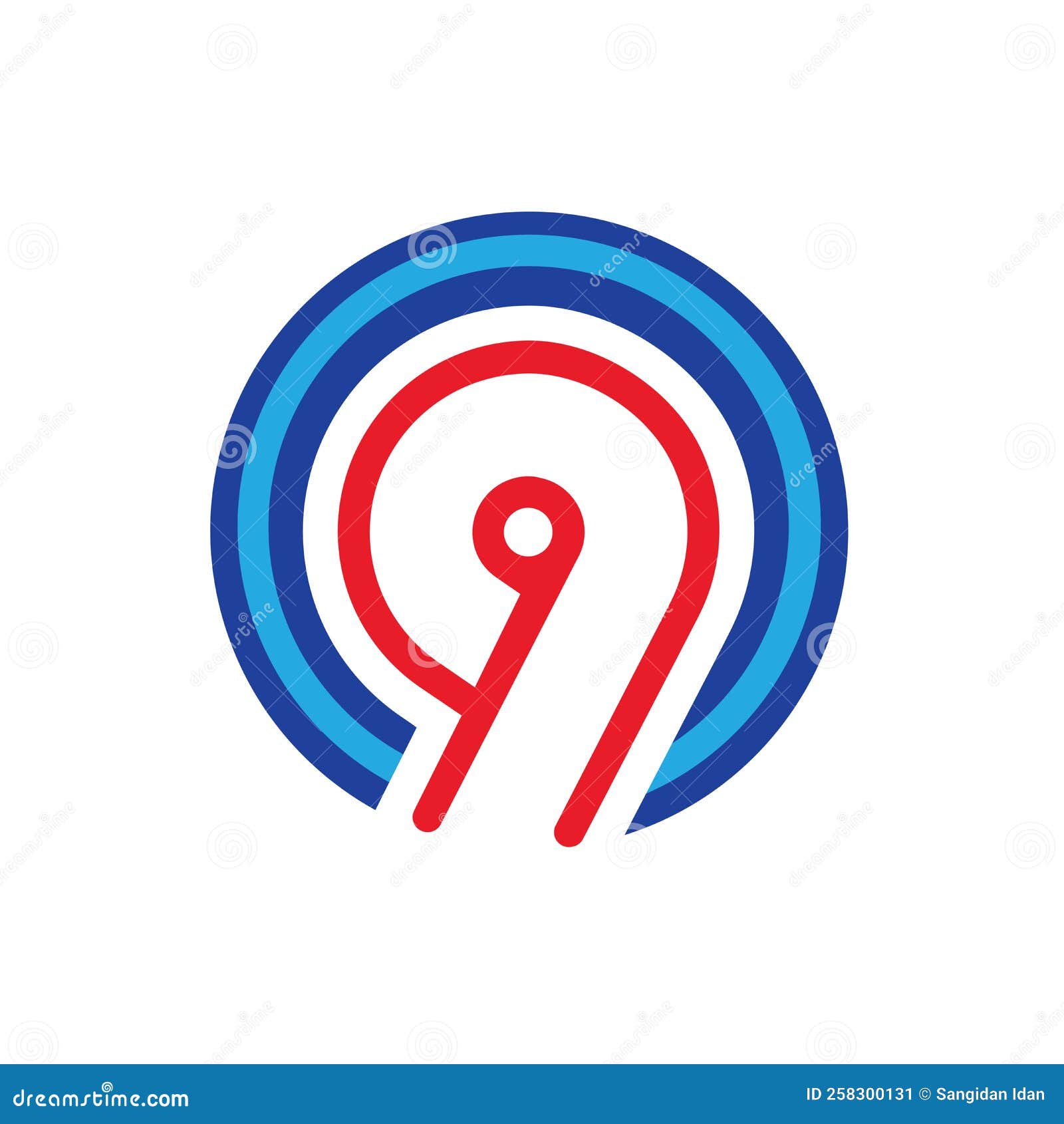 Number Nine Icon Vector Concept Design Template Stock Vector ...