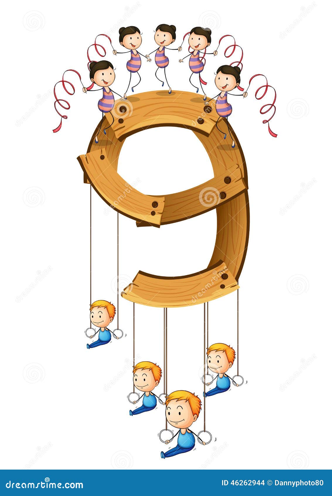 Number nine stock vector. Illustration of background - 46262944