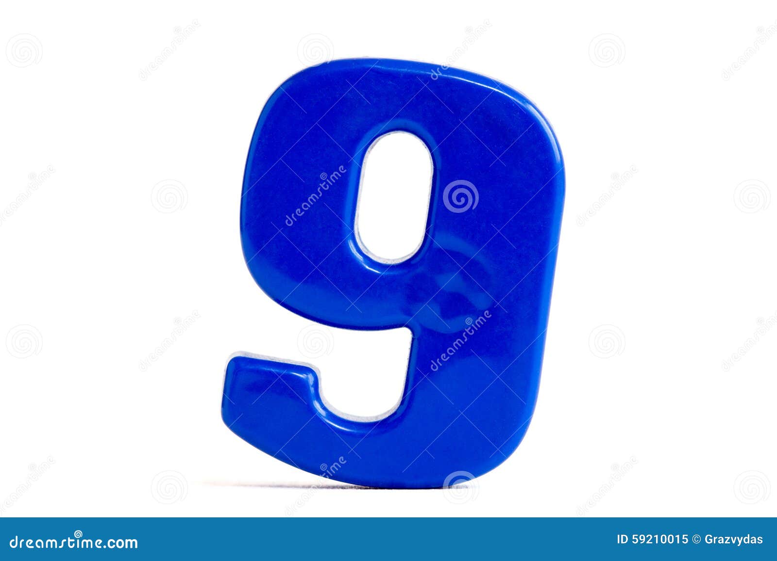 Number Nine Made of Plastic Stock Image - Image of plastic, childhood ...