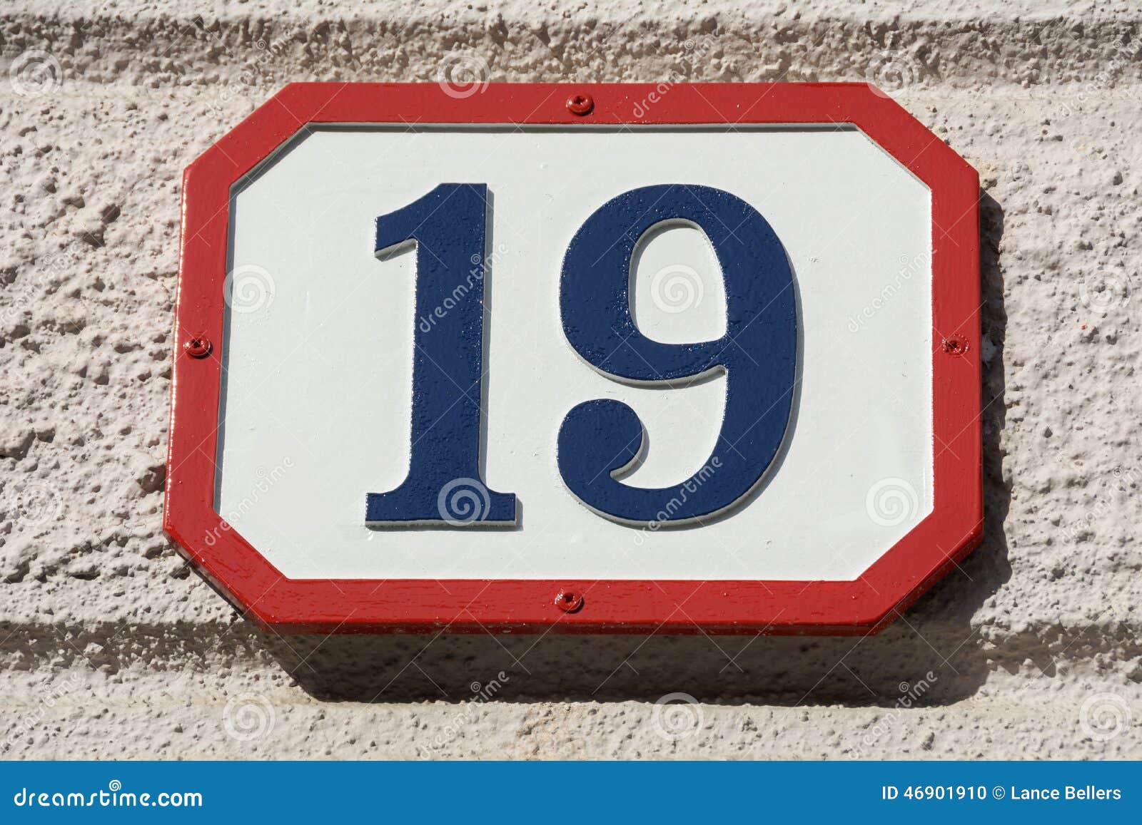 Number nineteen stock photo. Image of digit, blue, enamel - 46901910