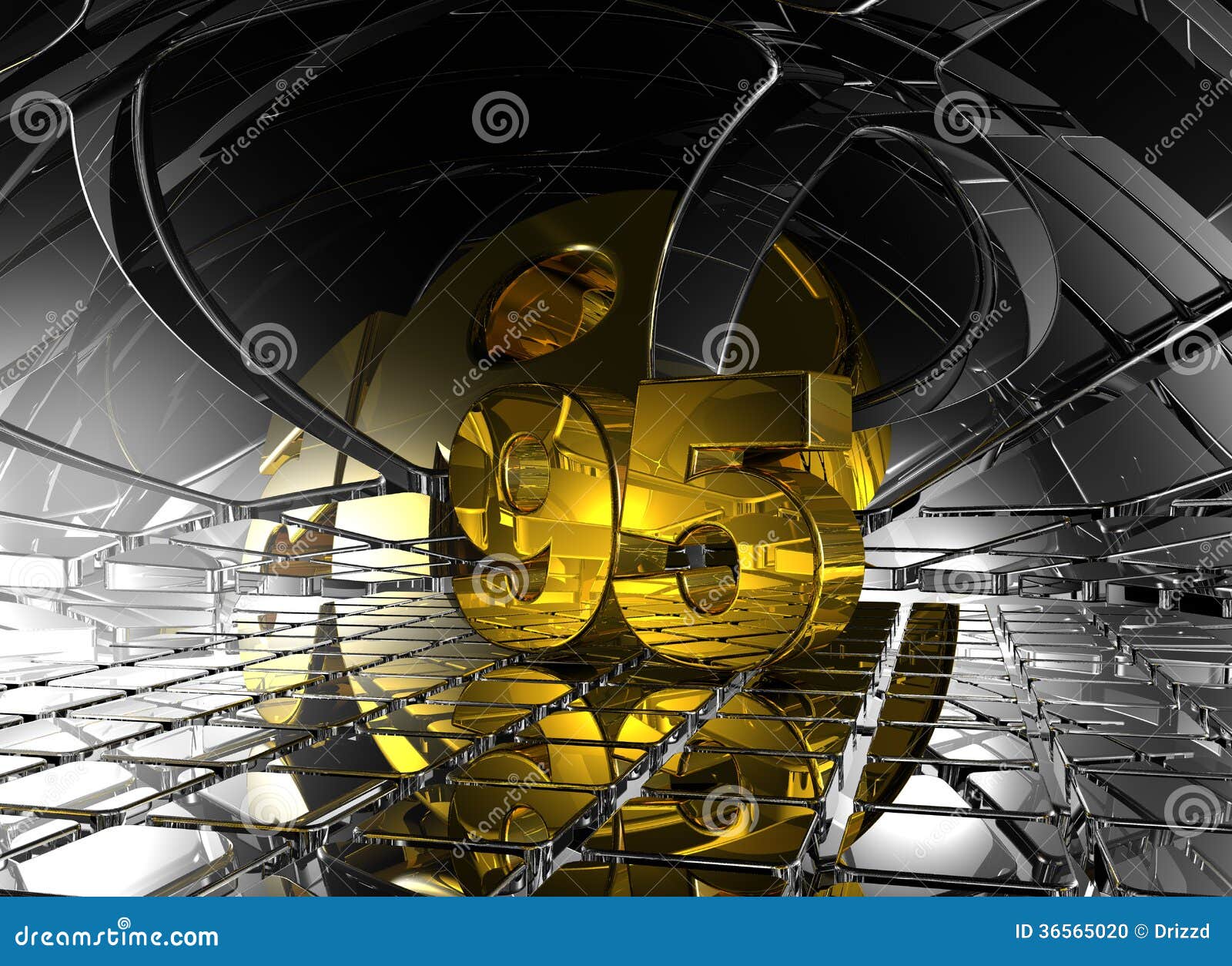 Ninety Five Loved Ized For Universal Use Stock Photo | CartoonDealer ...