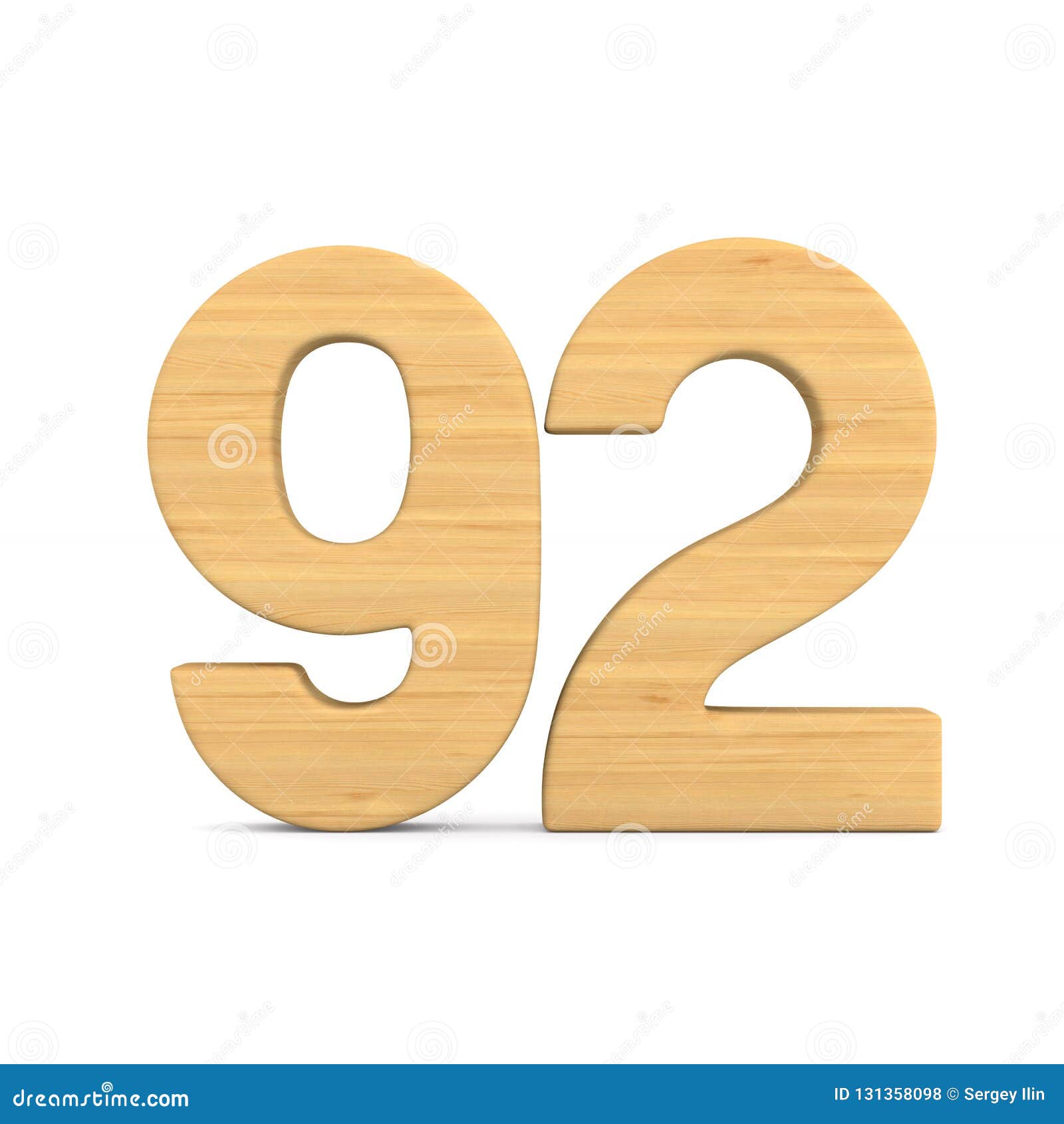 Number 90 Ninety Red Sign 3D Rendering Isolated On White Background ...