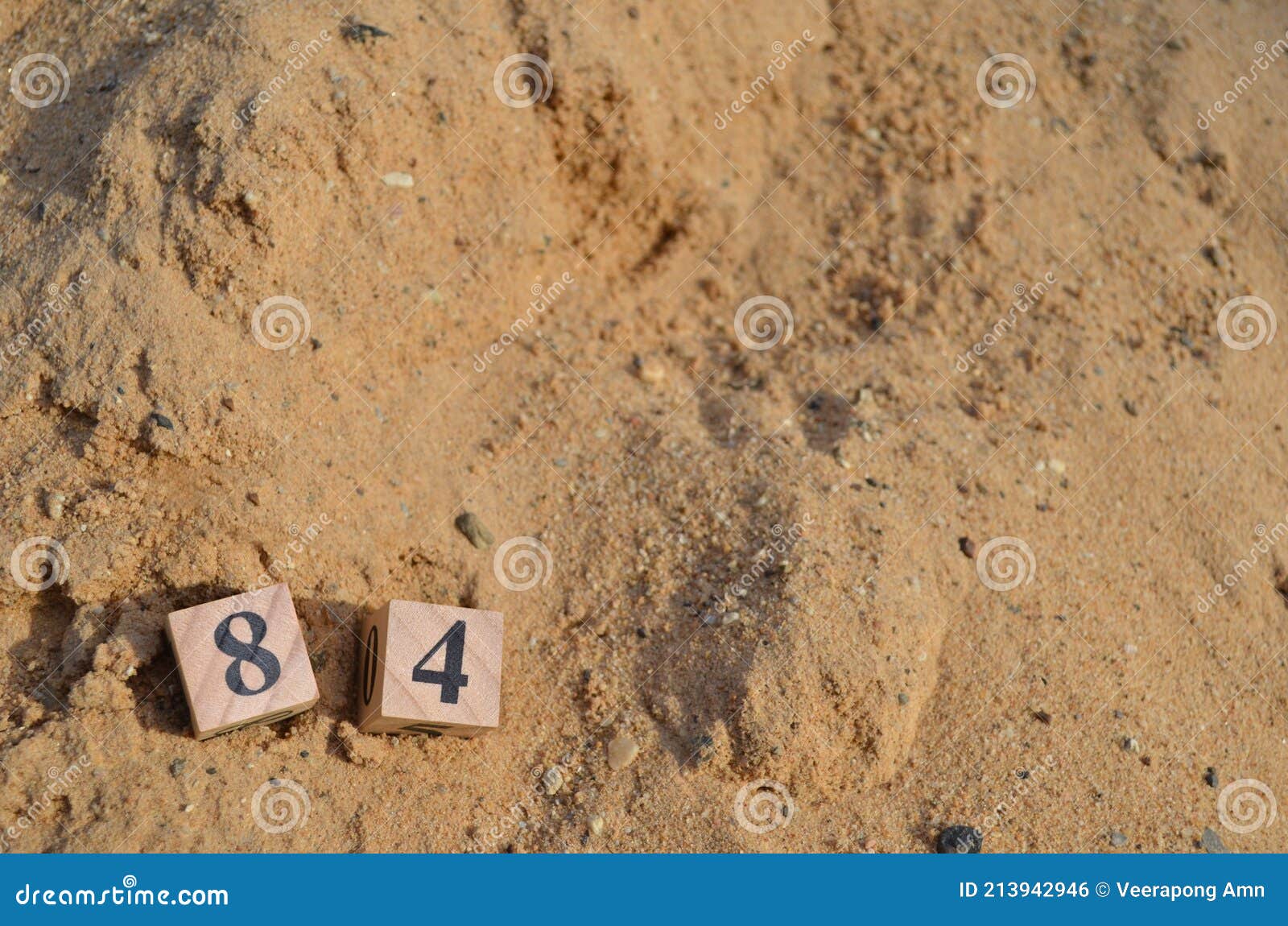 Number 84, Number Cube in Natural Concept2 Stock Photo - Image of ...