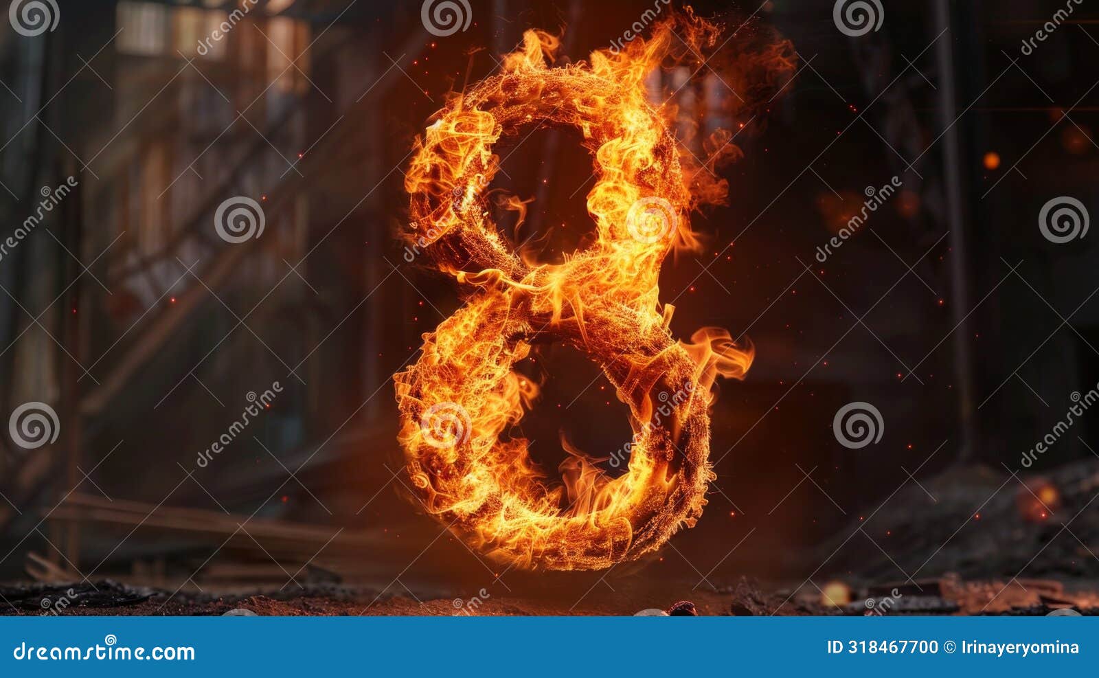 Number 8 in Numerology, Meaning, Characteristics Stock Photo - Image of ...