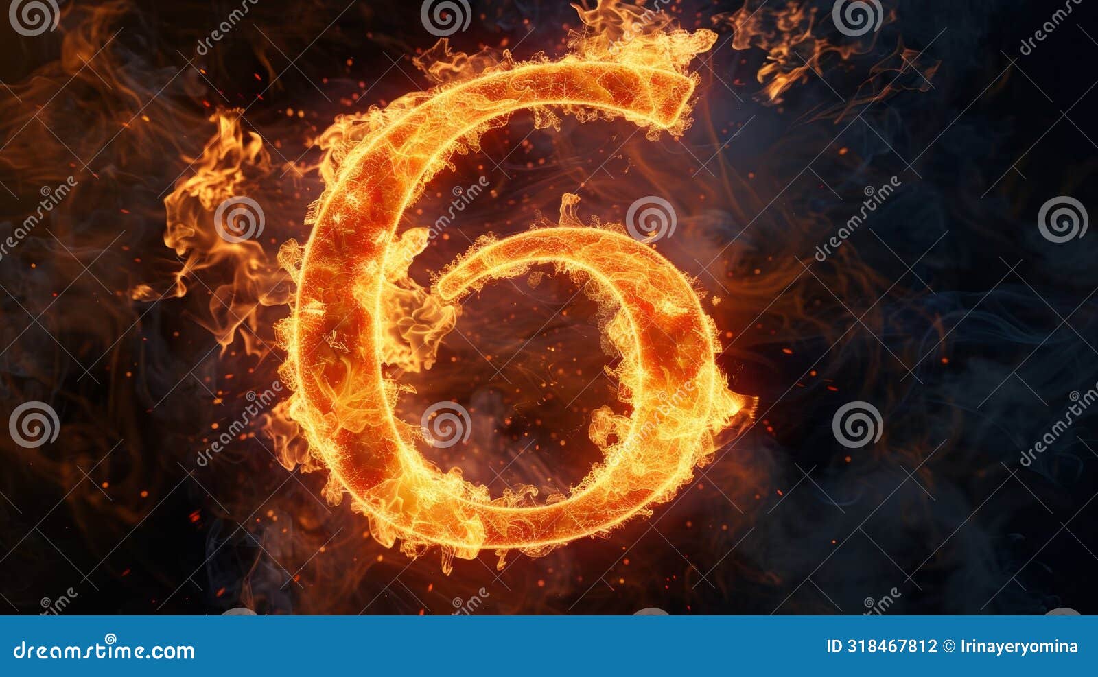 Number 6 in Numerology, Meaning, Characteristics Stock Photo - Image of ...