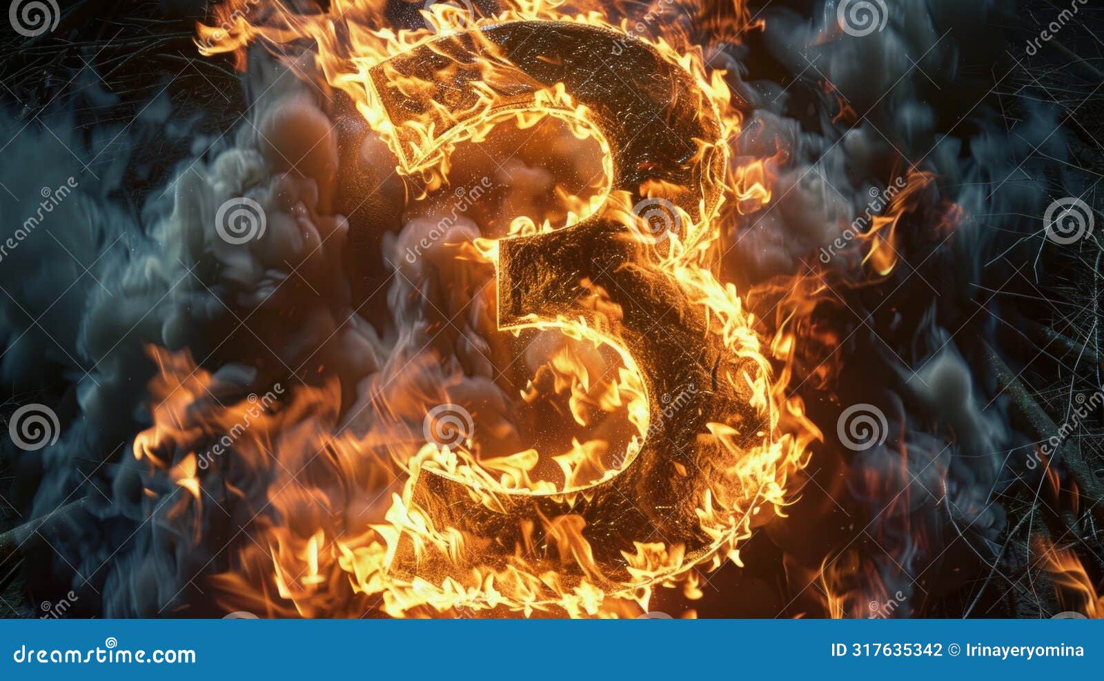Number 3 in Numerology, Meaning, Characteristics Stock Photo - Image of ...