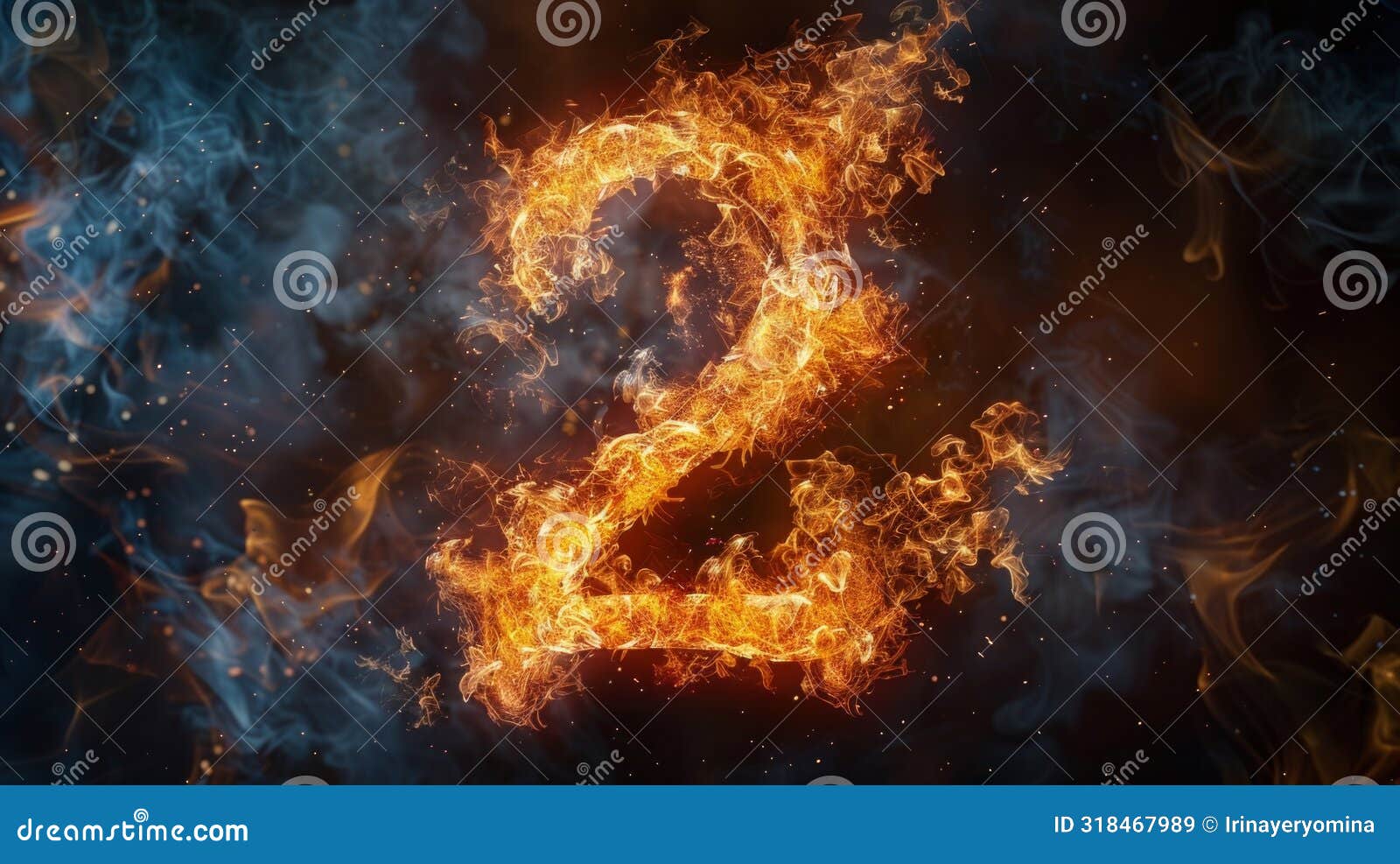 Number 2 in Numerology, Meaning, Characteristics Stock Image - Image of ...