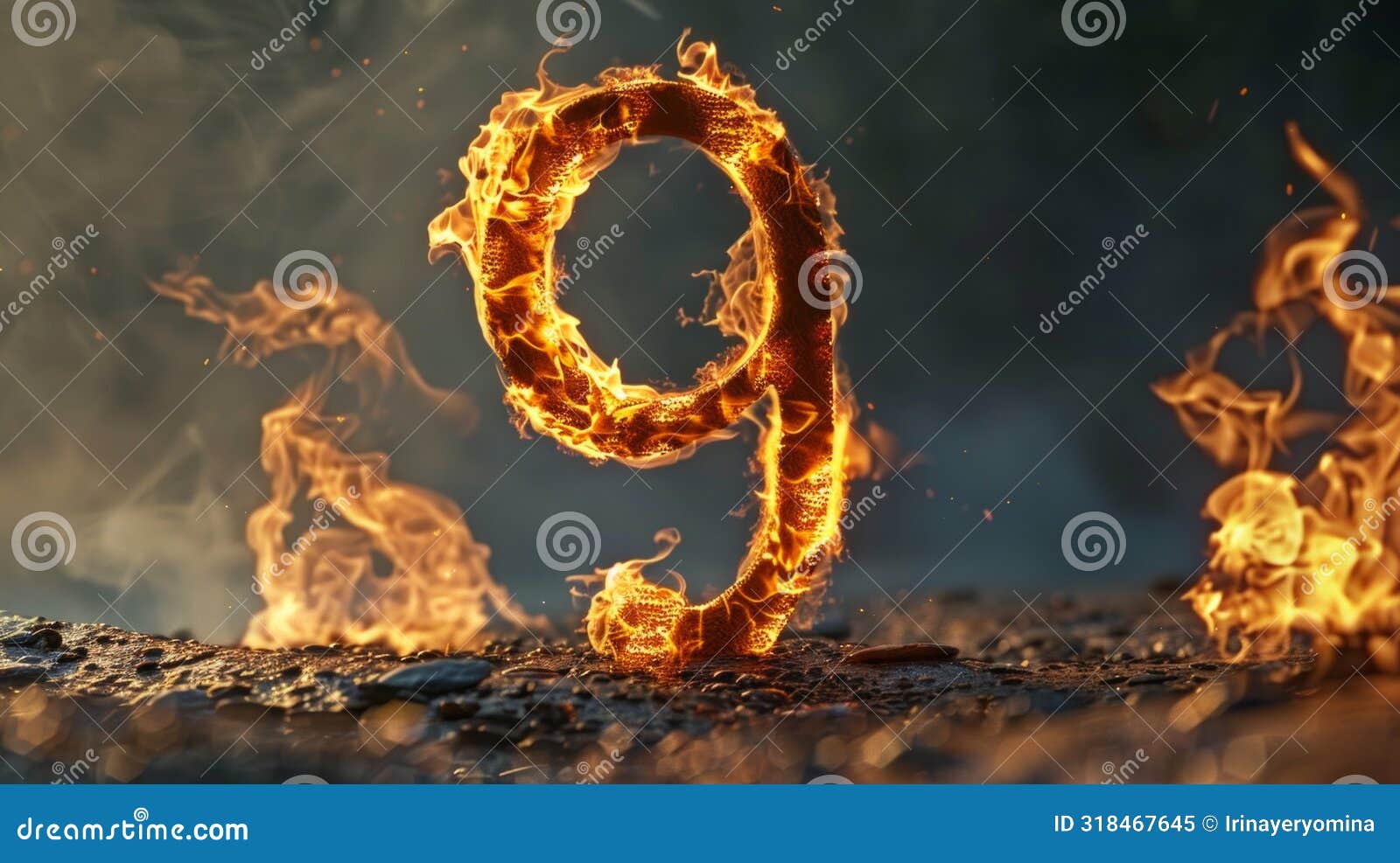 Number 9 in Numerology, Meaning, Characteristics Stock Image - Image of ...