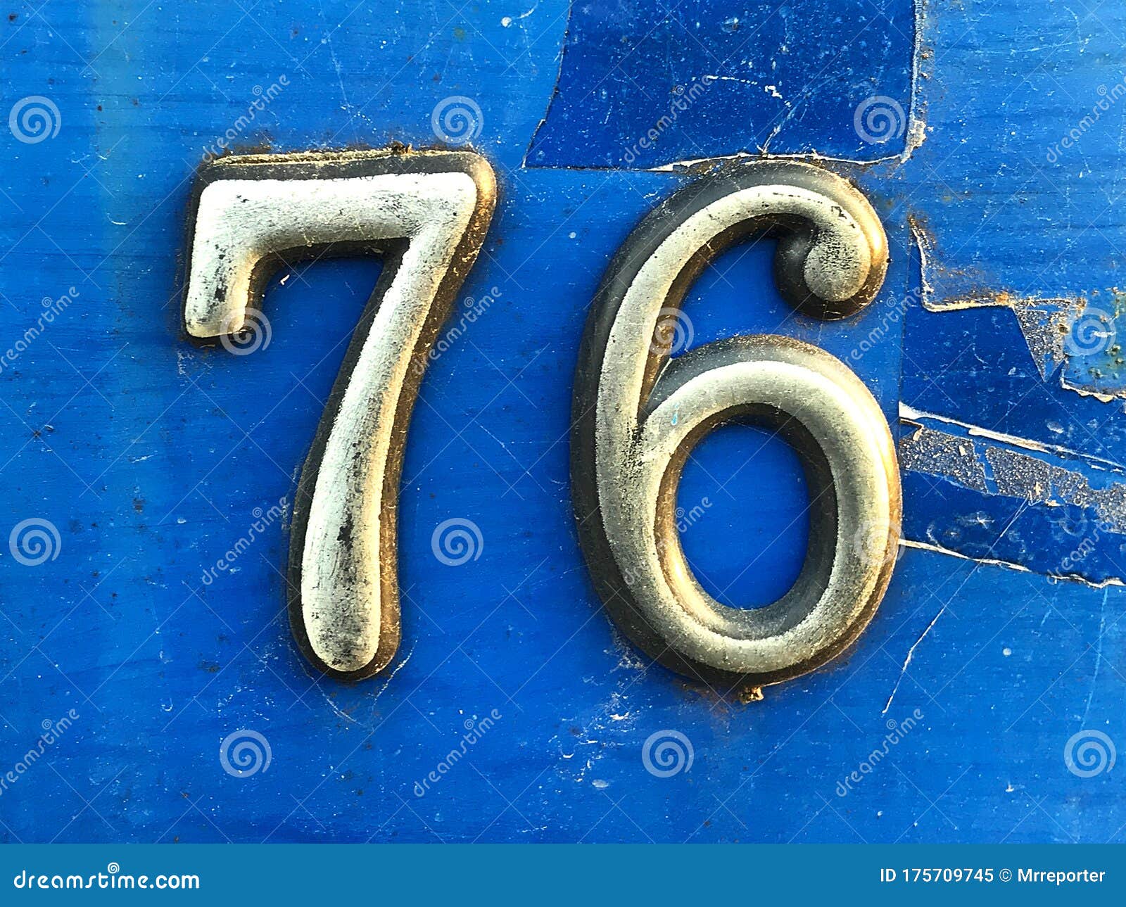 Number 76 stock image. Image of grunge, weathered, door - 175709745