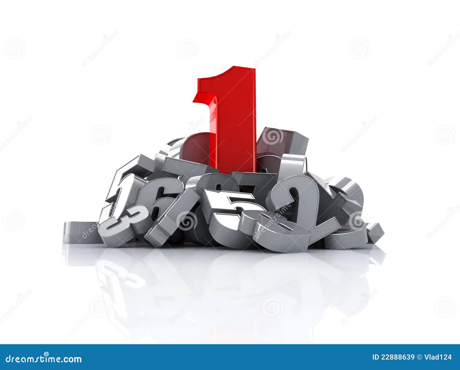 Number one stock illustration. Illustration of abstract - 22888639