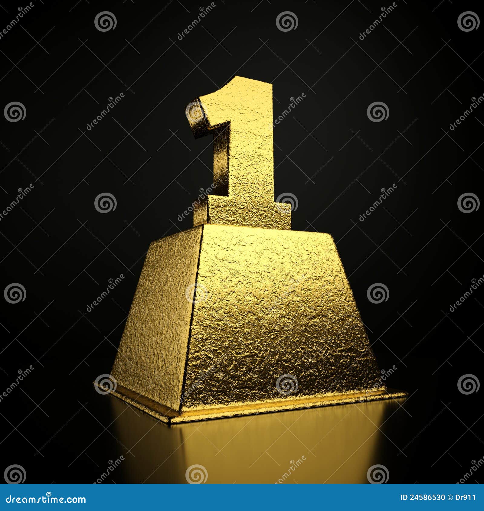 Number one stock illustration. Illustration of pedestal - 24586530