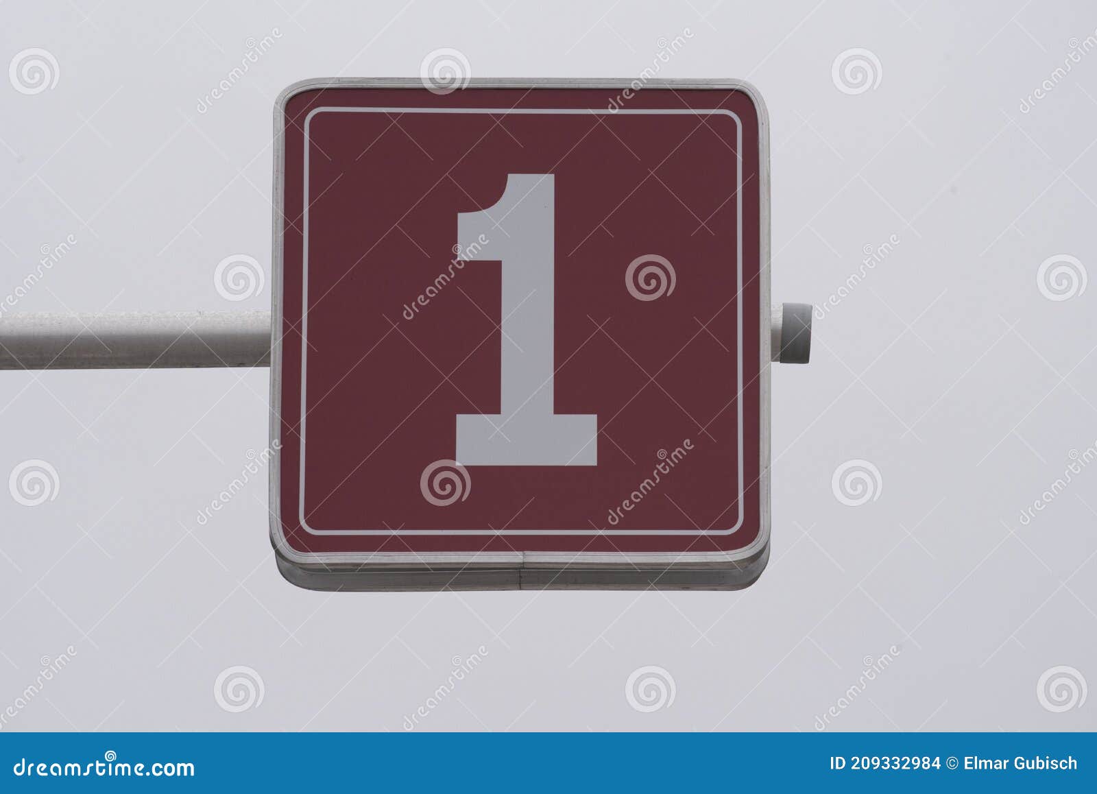 The Number One an Arabic Numeral Stock Photo - Image of symbol, logos ...