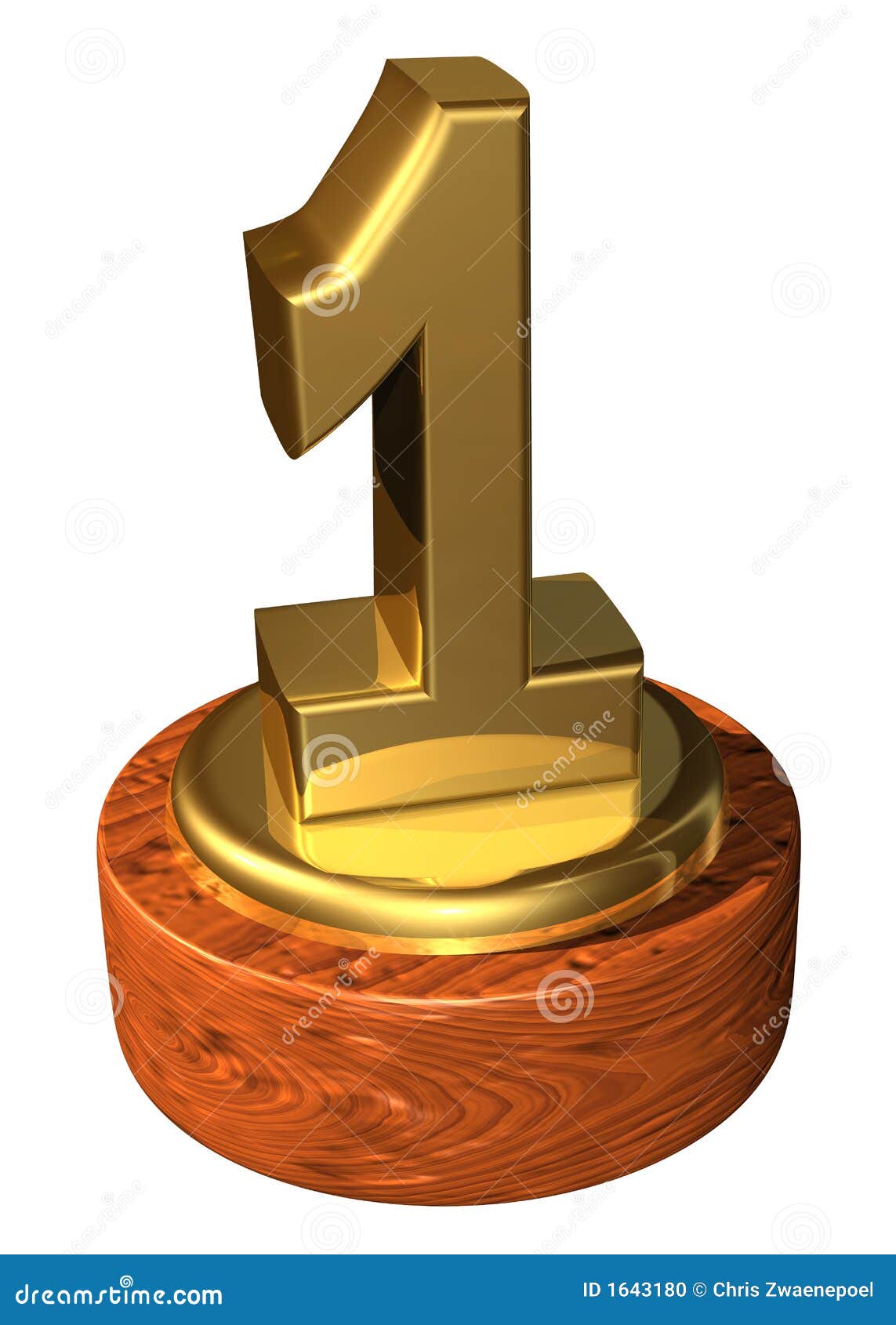 Number one award stock illustration. Illustration of outstanding - 1643180