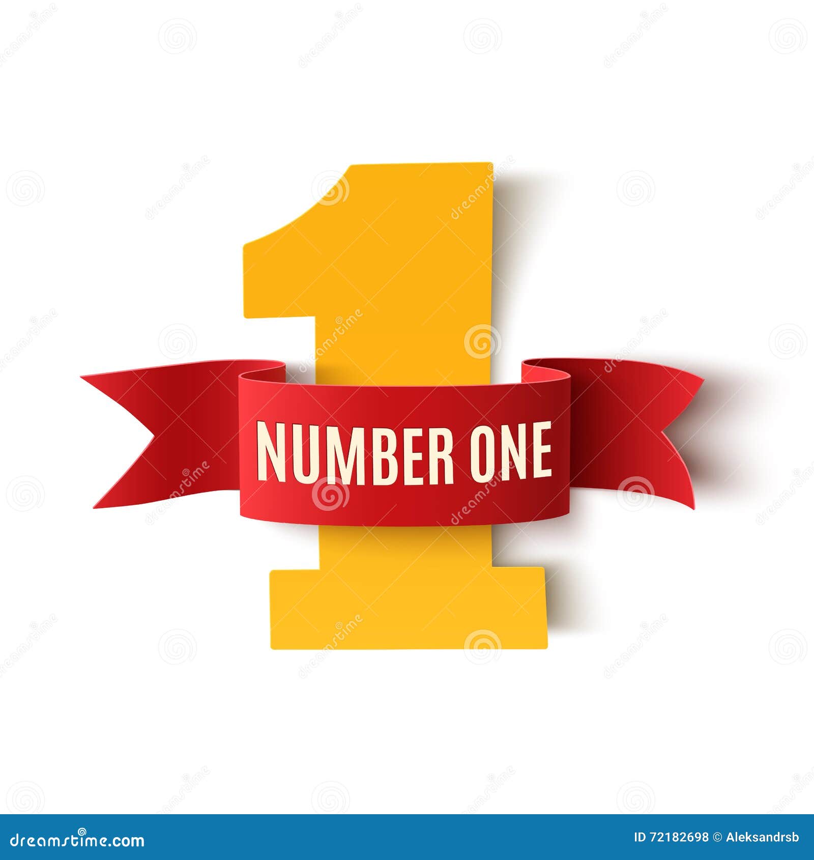 Number One Background on White. Stock Vector - Illustration of ceremony ...