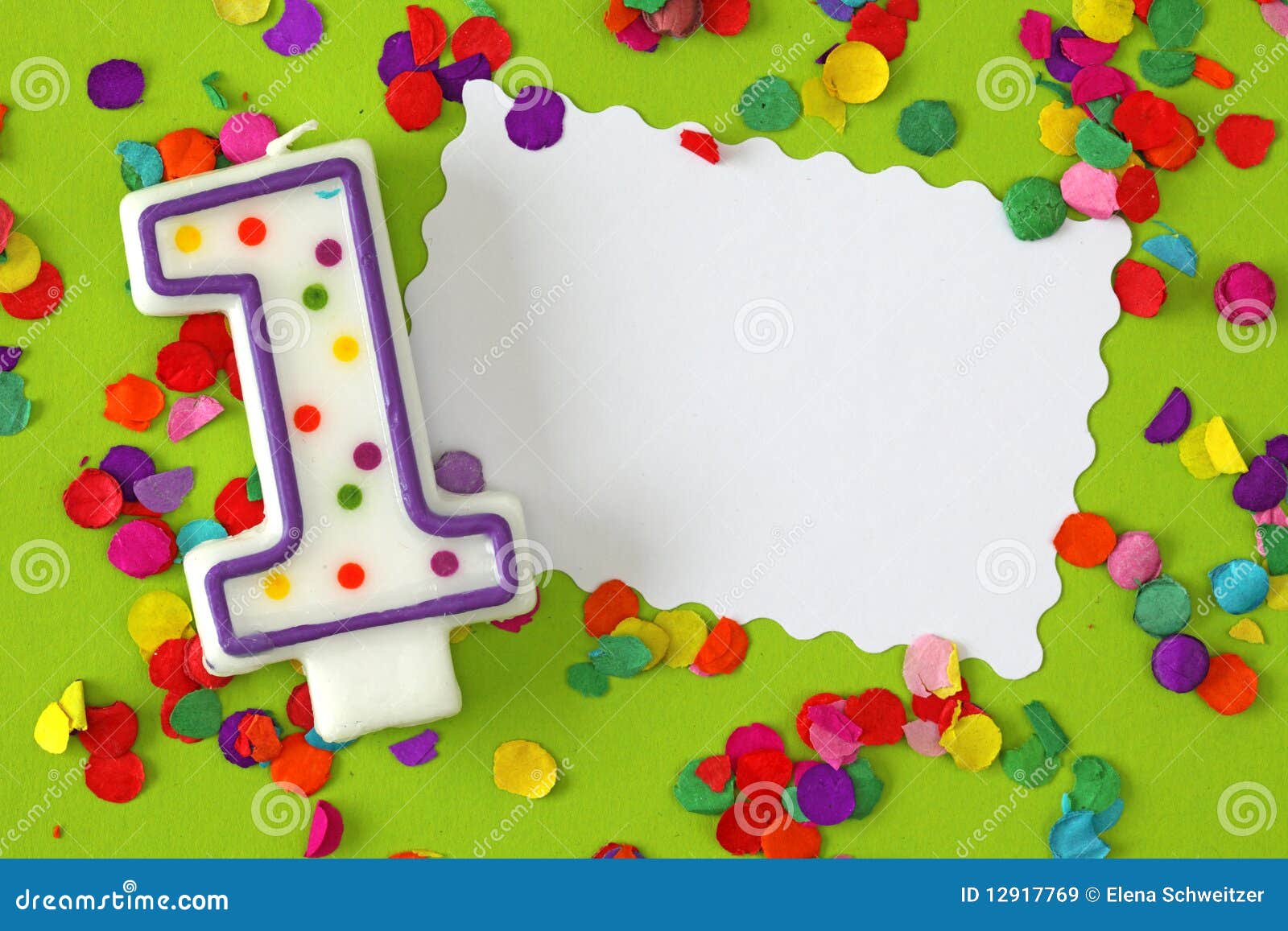 Number one birthday candle stock image. Image of greeting - 12917769