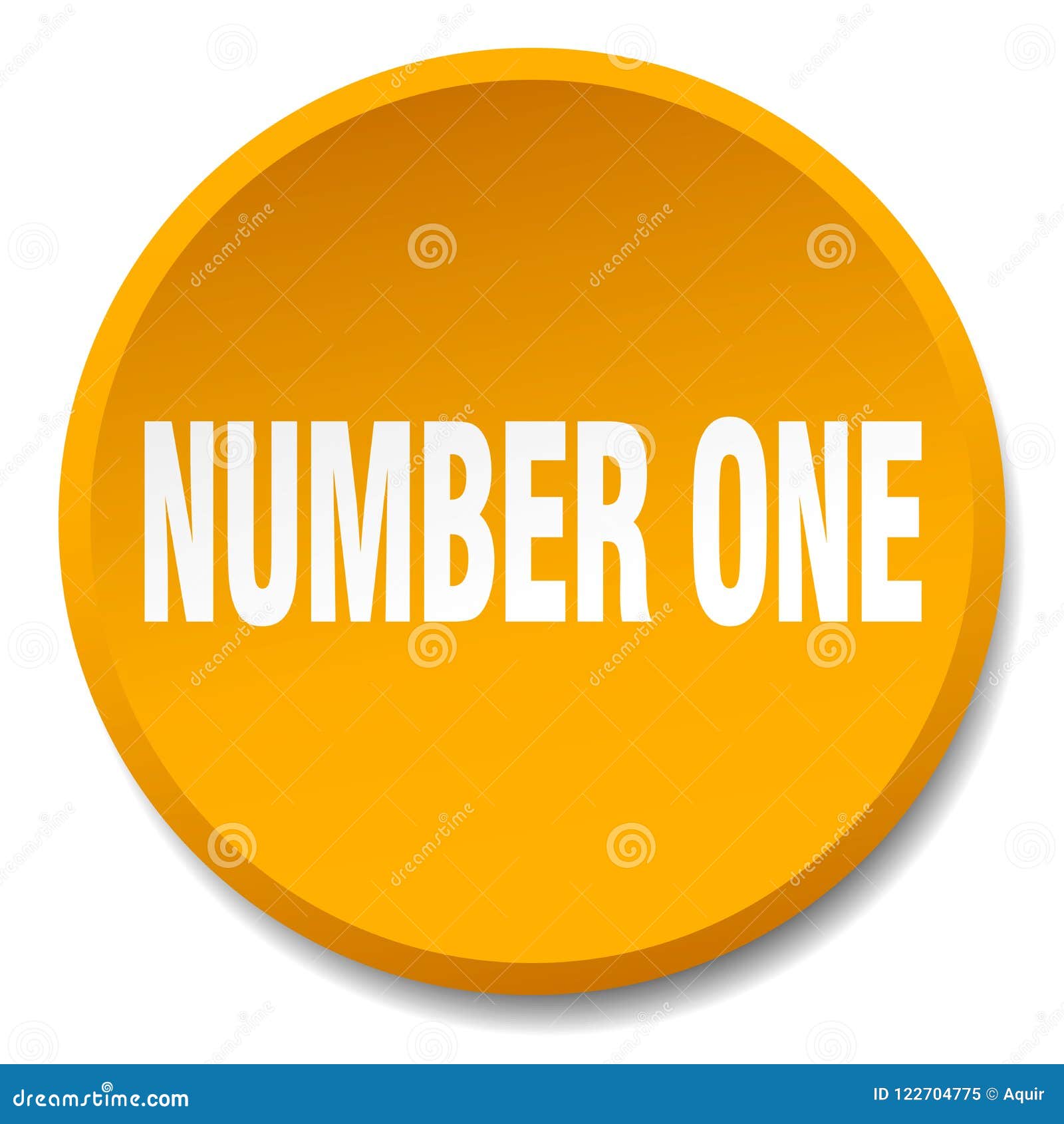 Number one button stock vector. Illustration of sign - 122704775