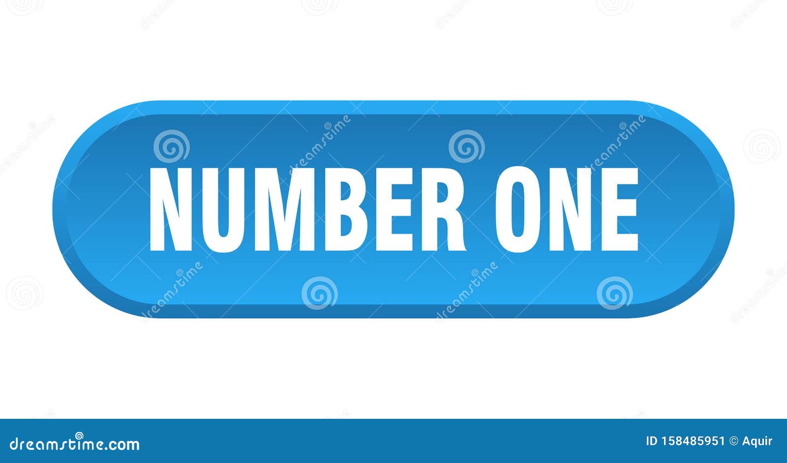 Number one button stock vector. Illustration of label - 158485951